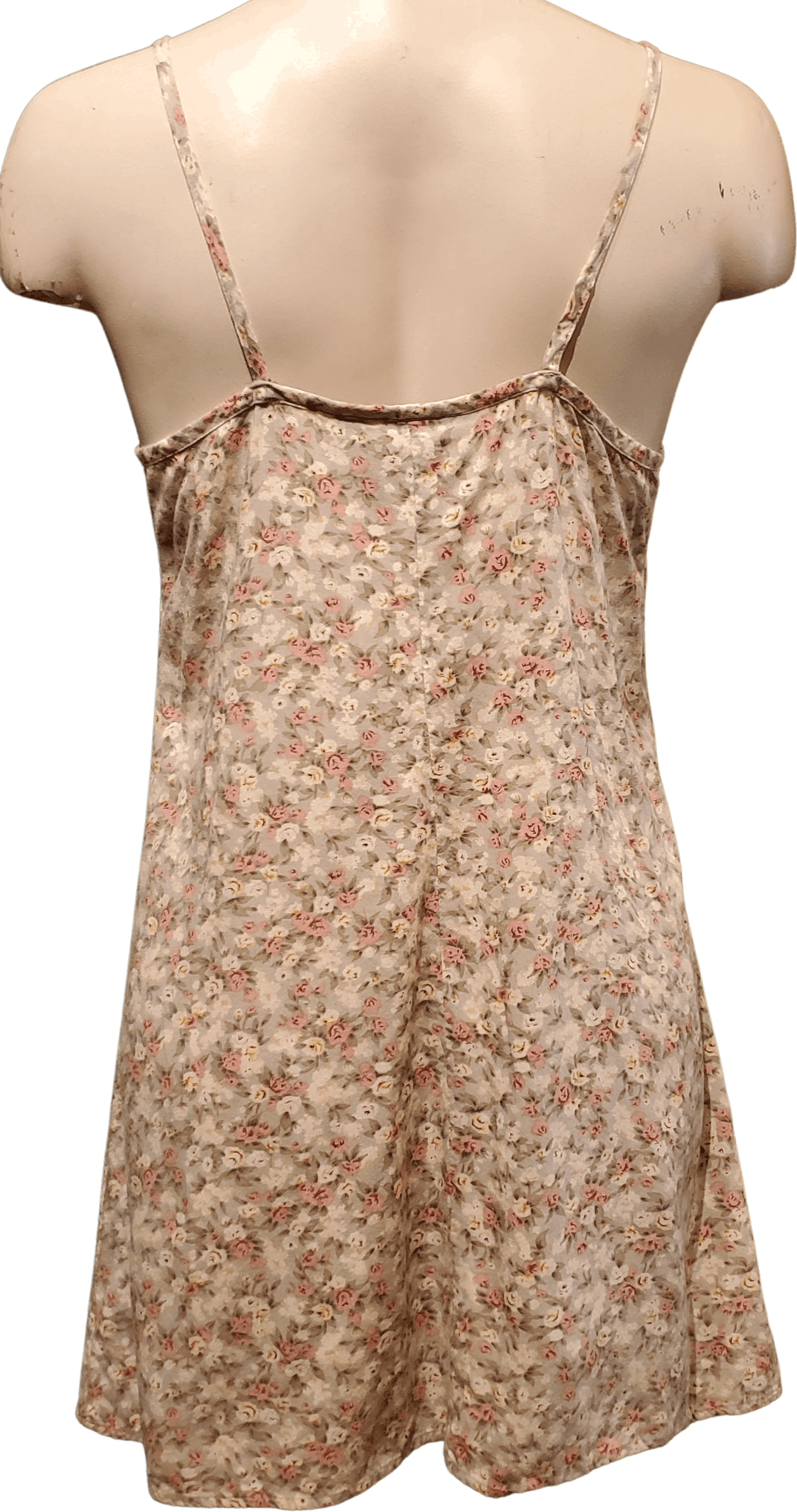 Vintage 90s 90s Beige Pink Ditsy Floral Grunge Revival Dress By ...