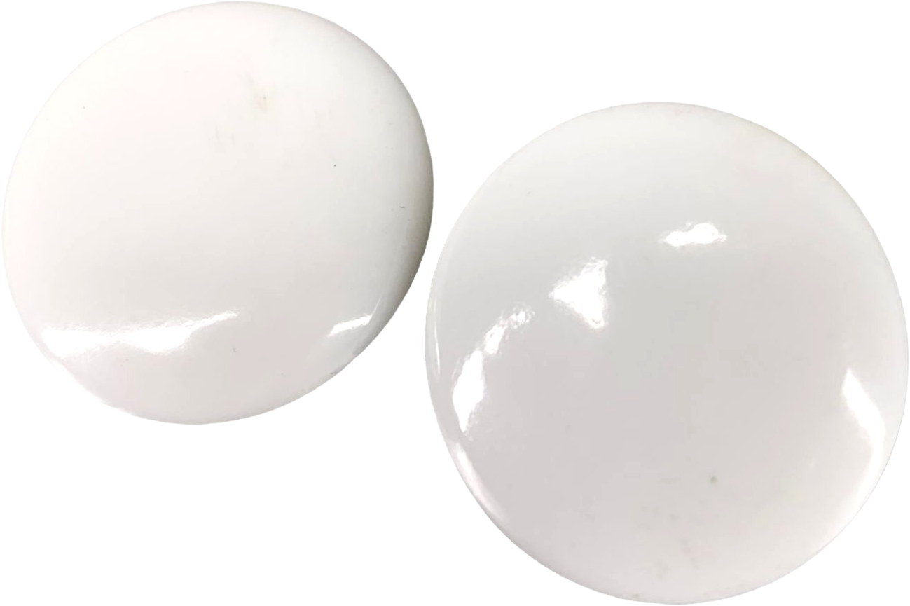Vintage 60s White Round Clip Ons | Shop THRILLING