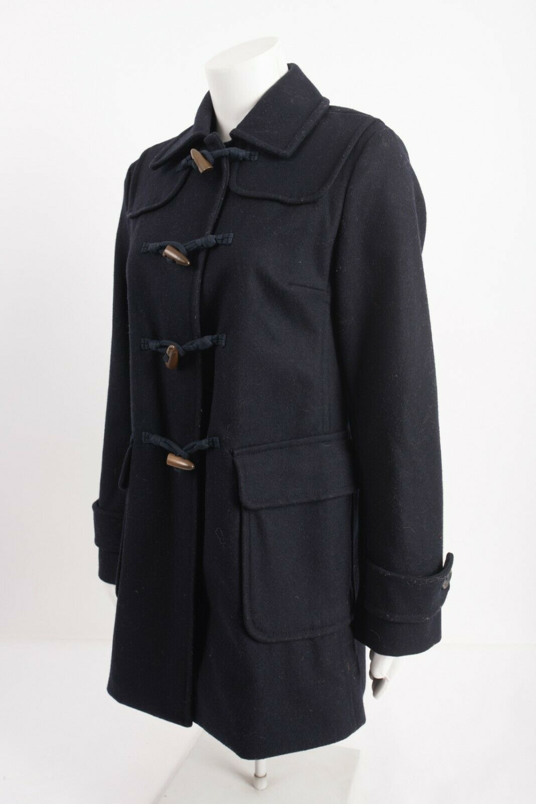 Vintage Navy Blue Wool Toggle Coat Duffle Jacket by Gap | Shop THRILLING