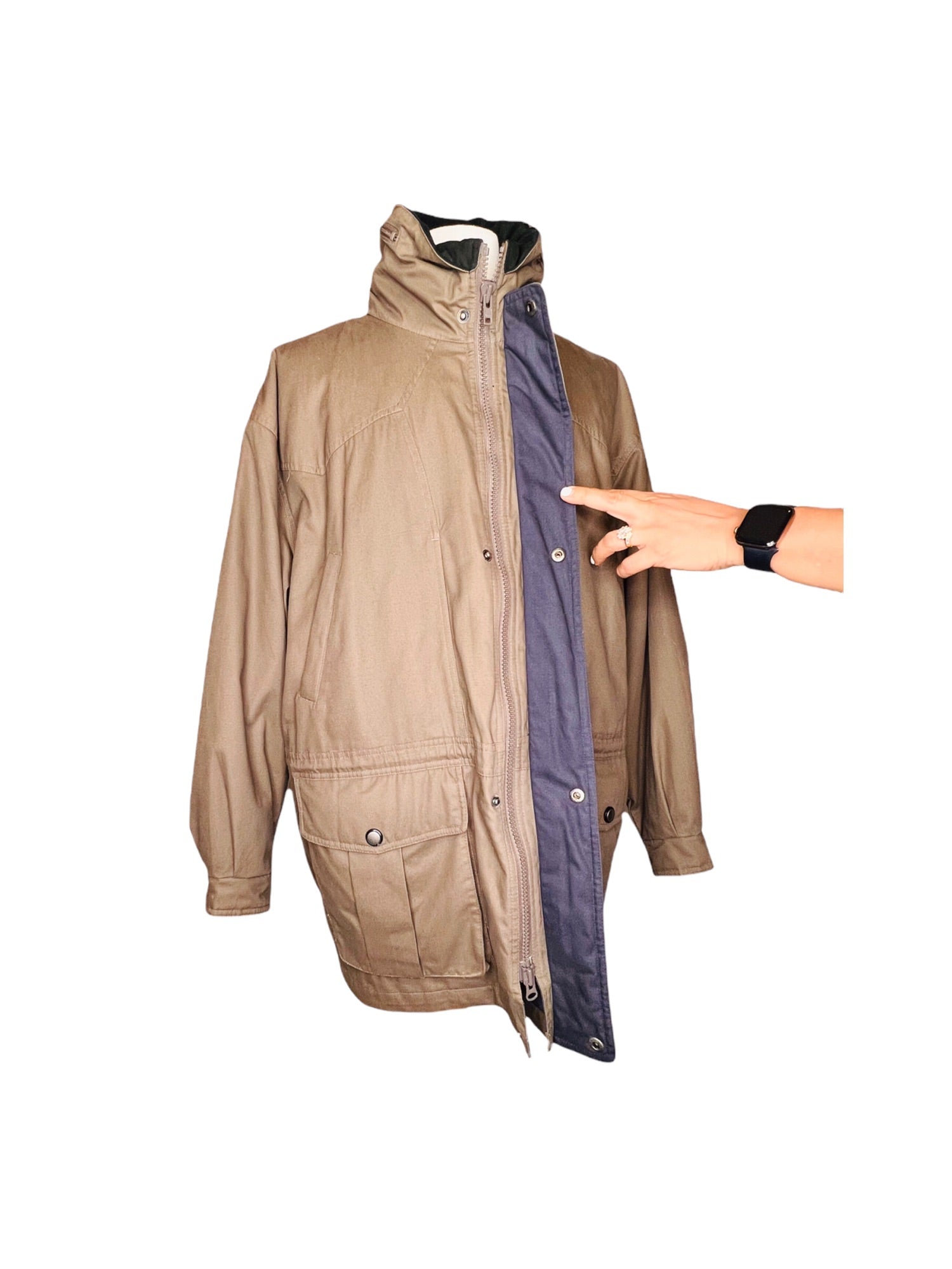 Vintage Limited Edition Mens Nylon Jacket Removable Filler Brown Sz Xl ...