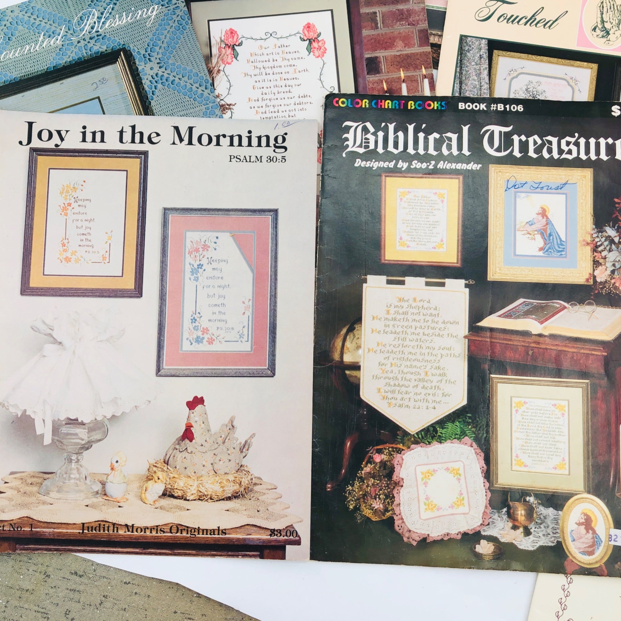 Vintage Cross Stitch Patterns Books and Booklets Lord's Prayer Sampler ...