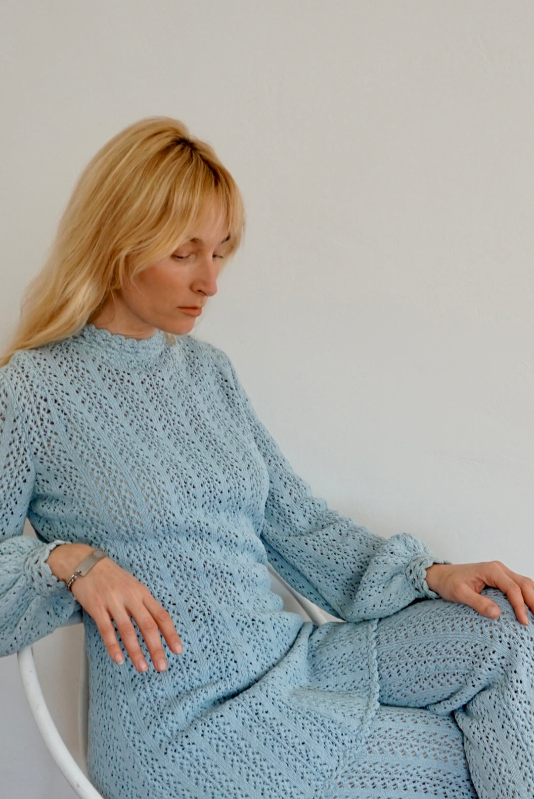 Vintage Powder Blue Knit Set | Shop THRILLING