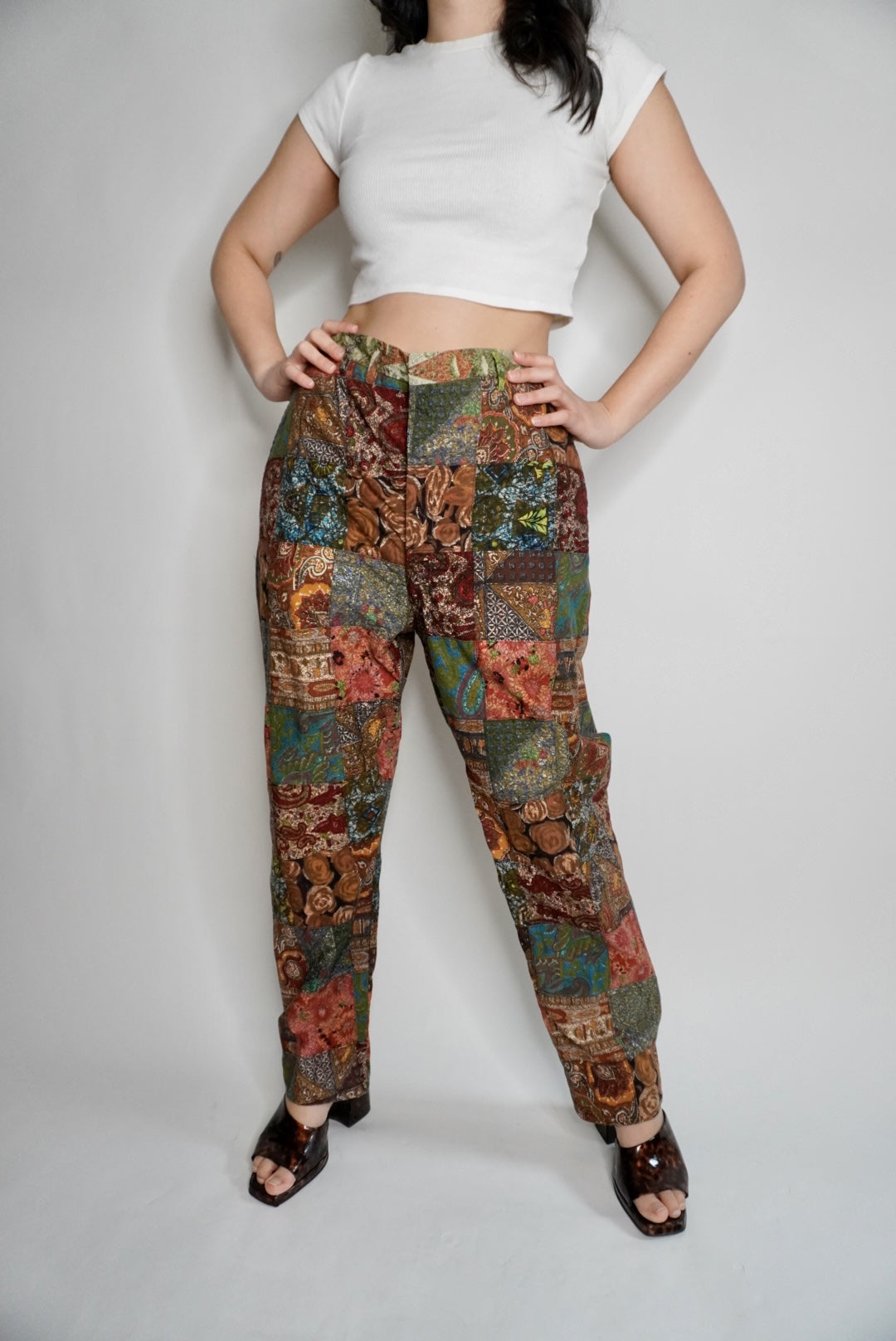 Vintage 70s Patchwork Quilt Pants by White New Haven | Shop THRILLING