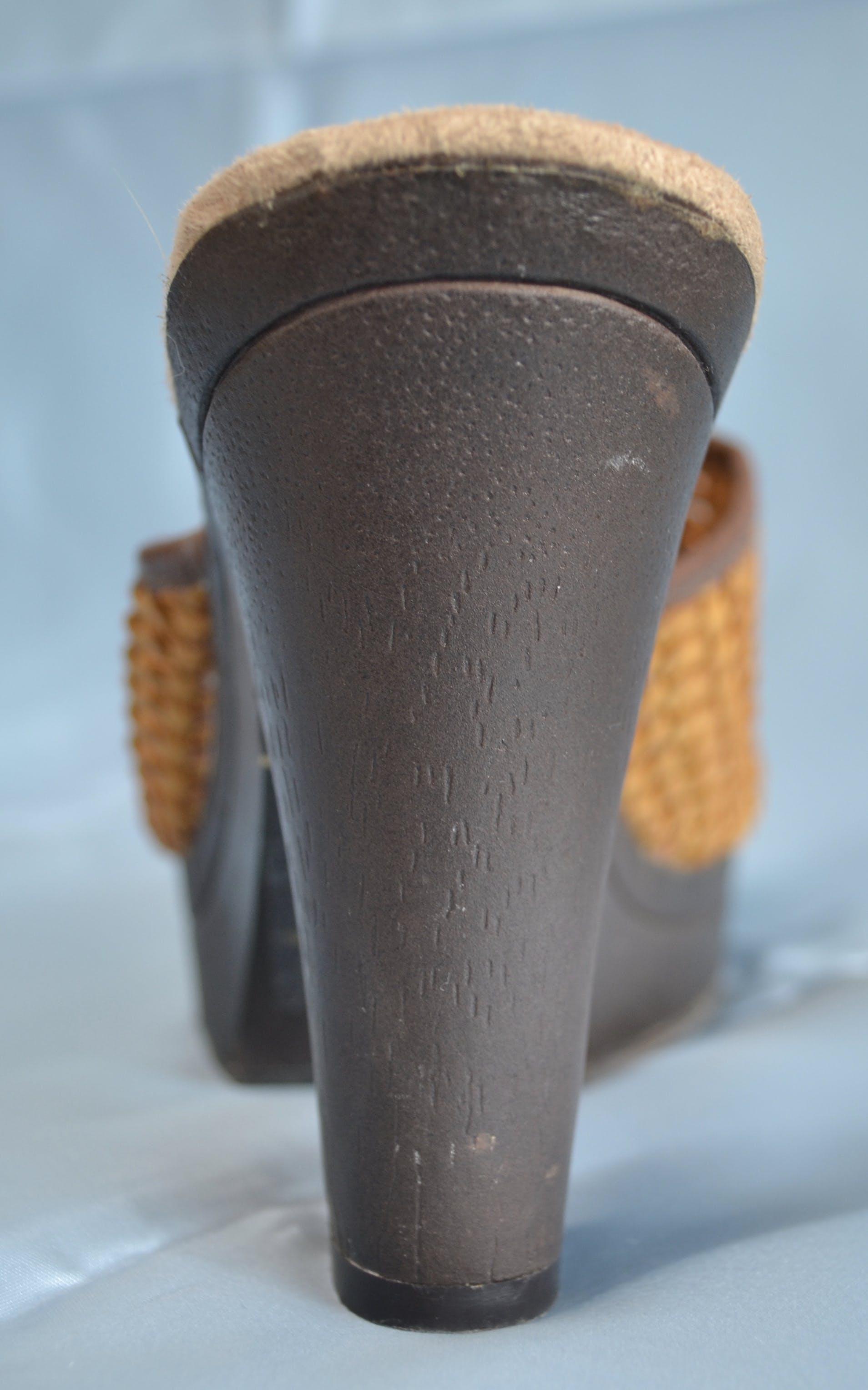 Vintage 70's Style Open Toe Backless Woven Heels | Shop THRILLING