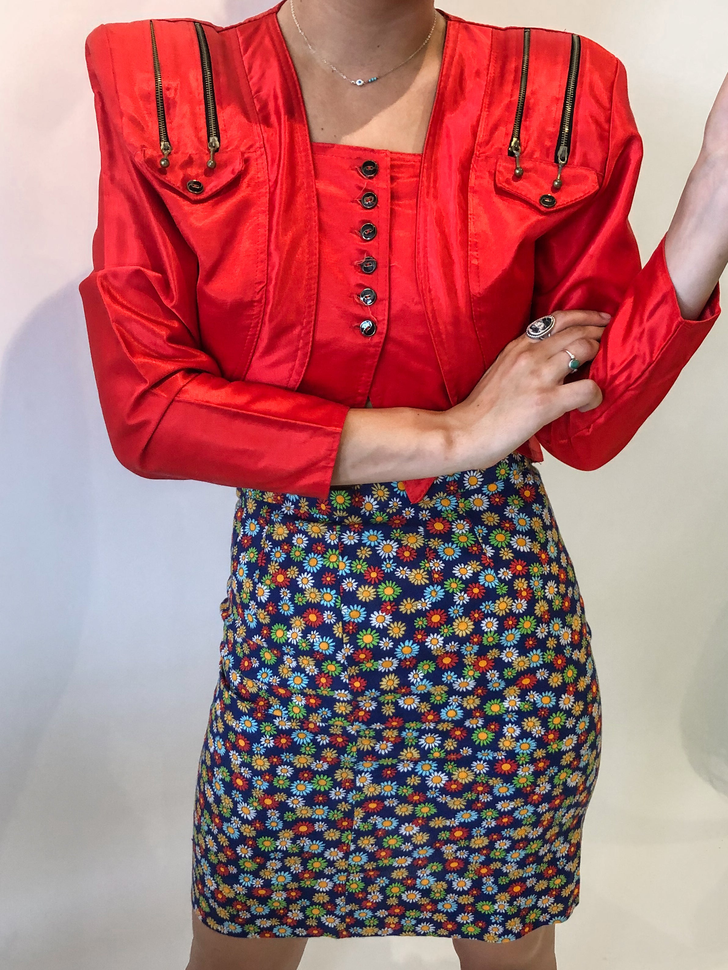 Vintage Red Cropped Marching Band Top by La Panthera | Shop THRILLING