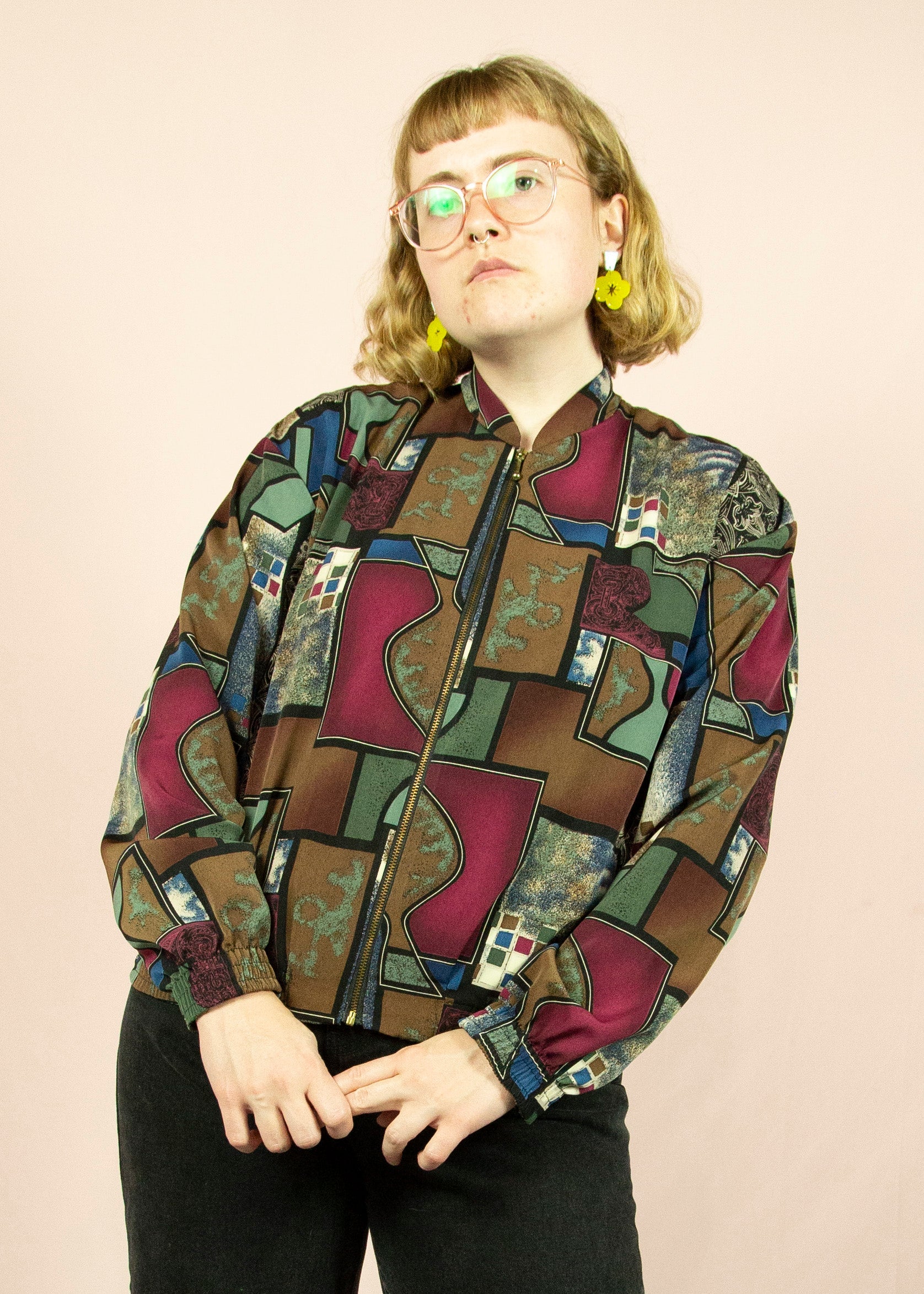 Vintage Colorblock Bomber Jacket by John Henry | Shop THRILLING