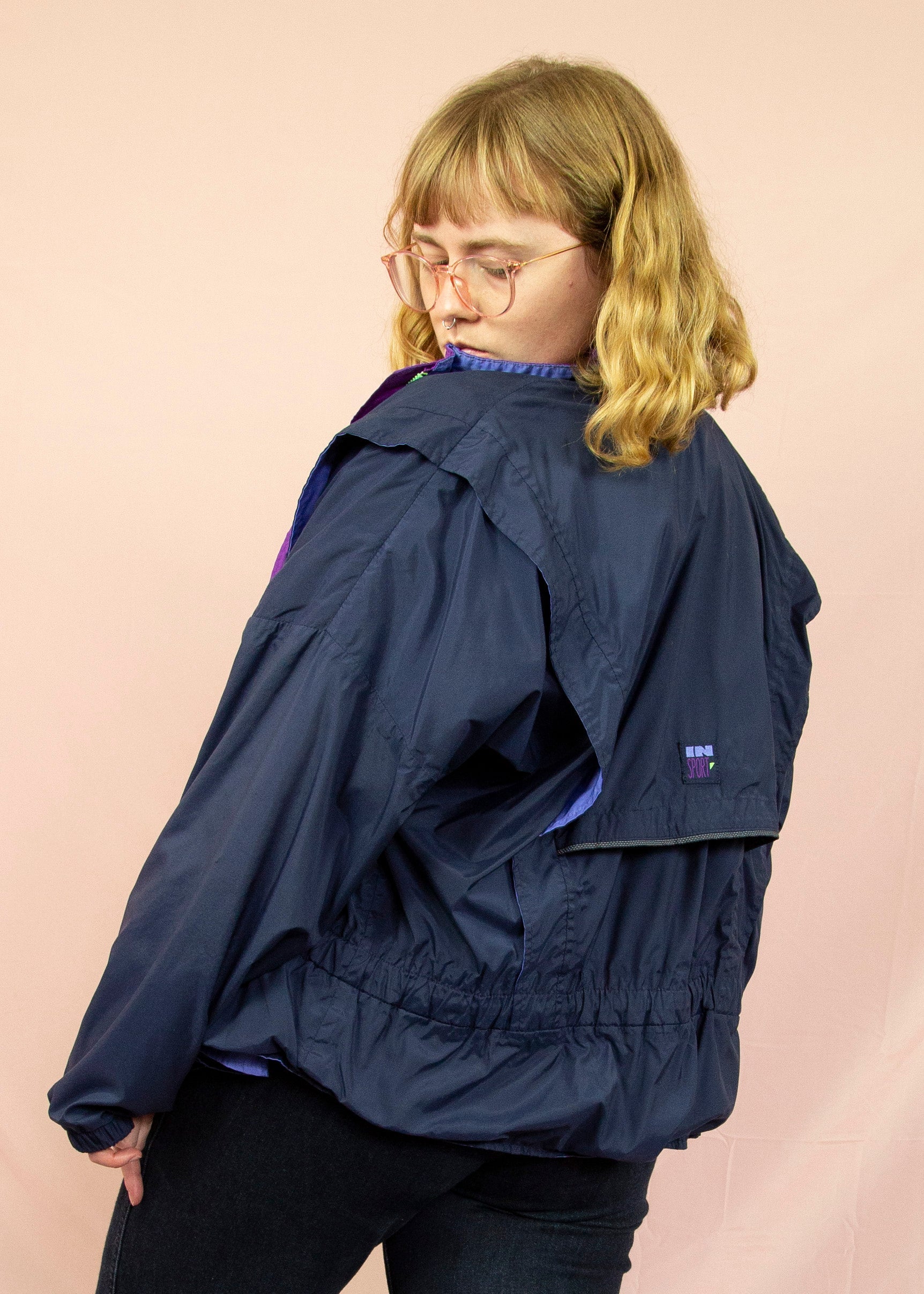 90s Vintage Colorblock Windbreaker by In Sport For Women | Shop THRILLING