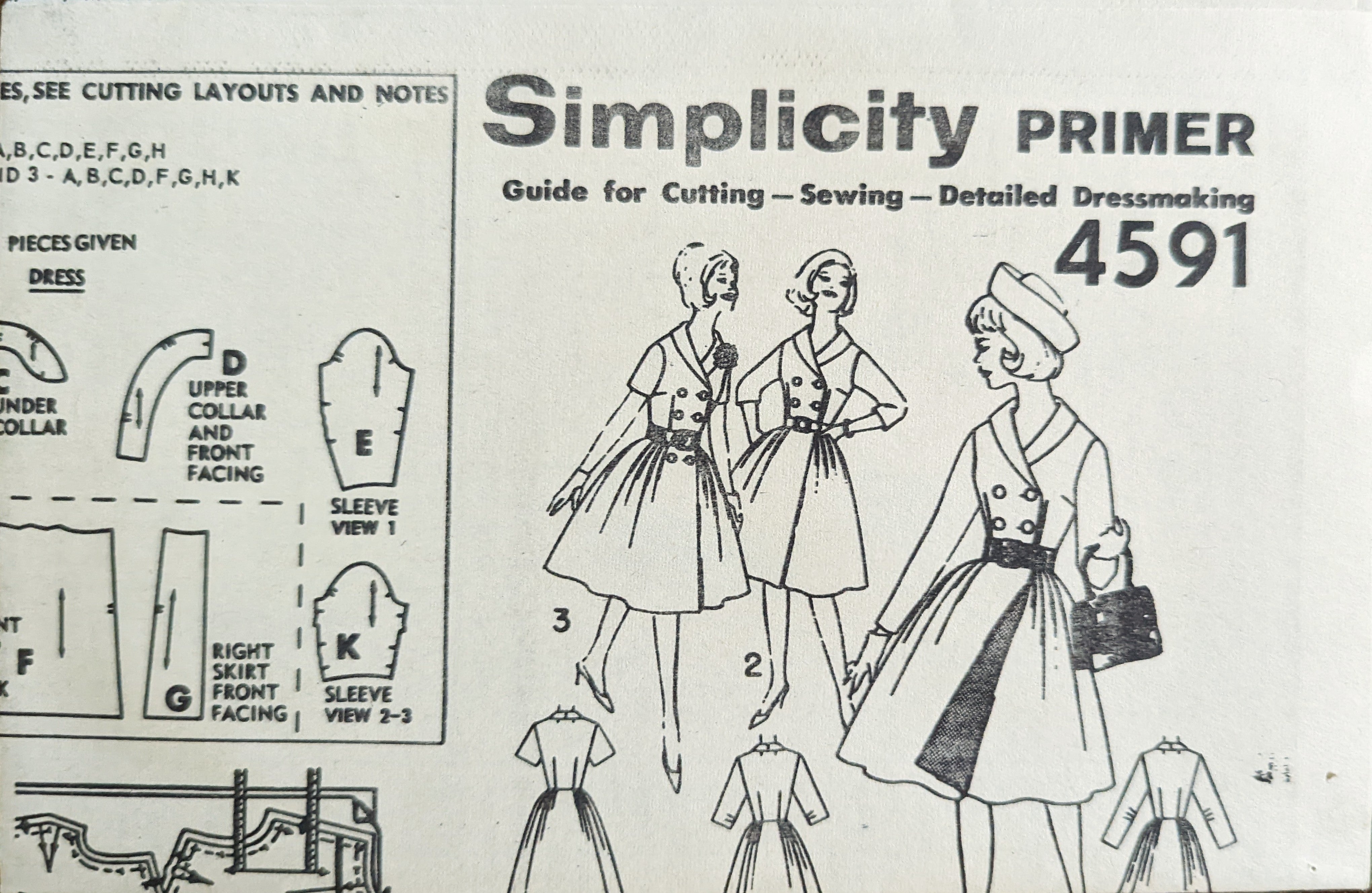 Vintage 1962 4591 Sewing Pattern In Size 14 by Simplicity | Shop THRILLING