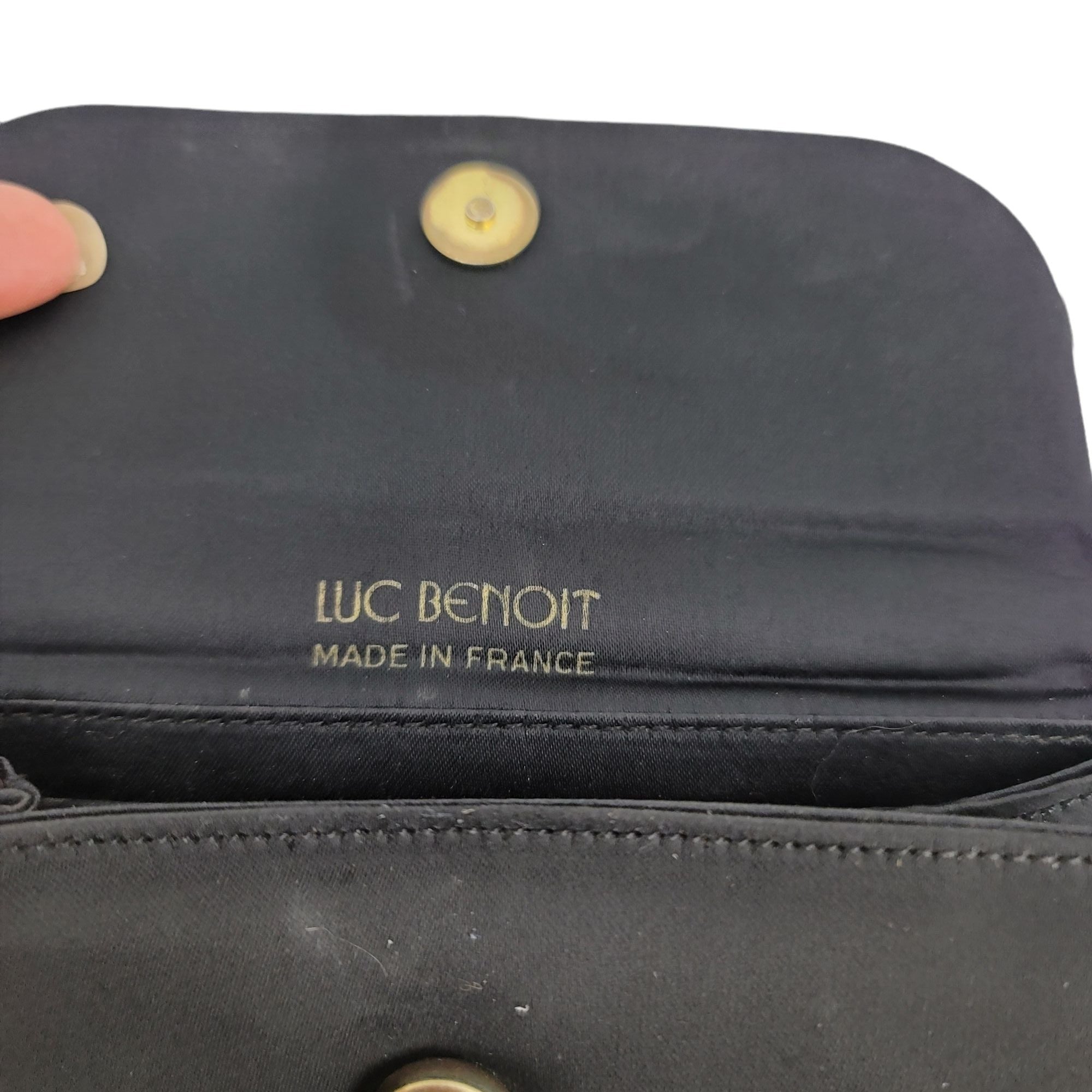 Vintage Luc Benoit Designer Mini Baguette Satin Graduation Tassel ...