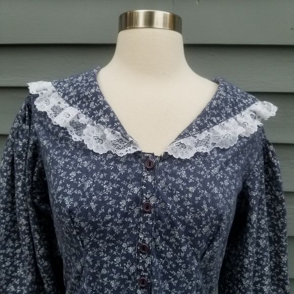 Vintage 70s Western Cottagecore Prairie Sweet Dainty Floral Feminine D ...