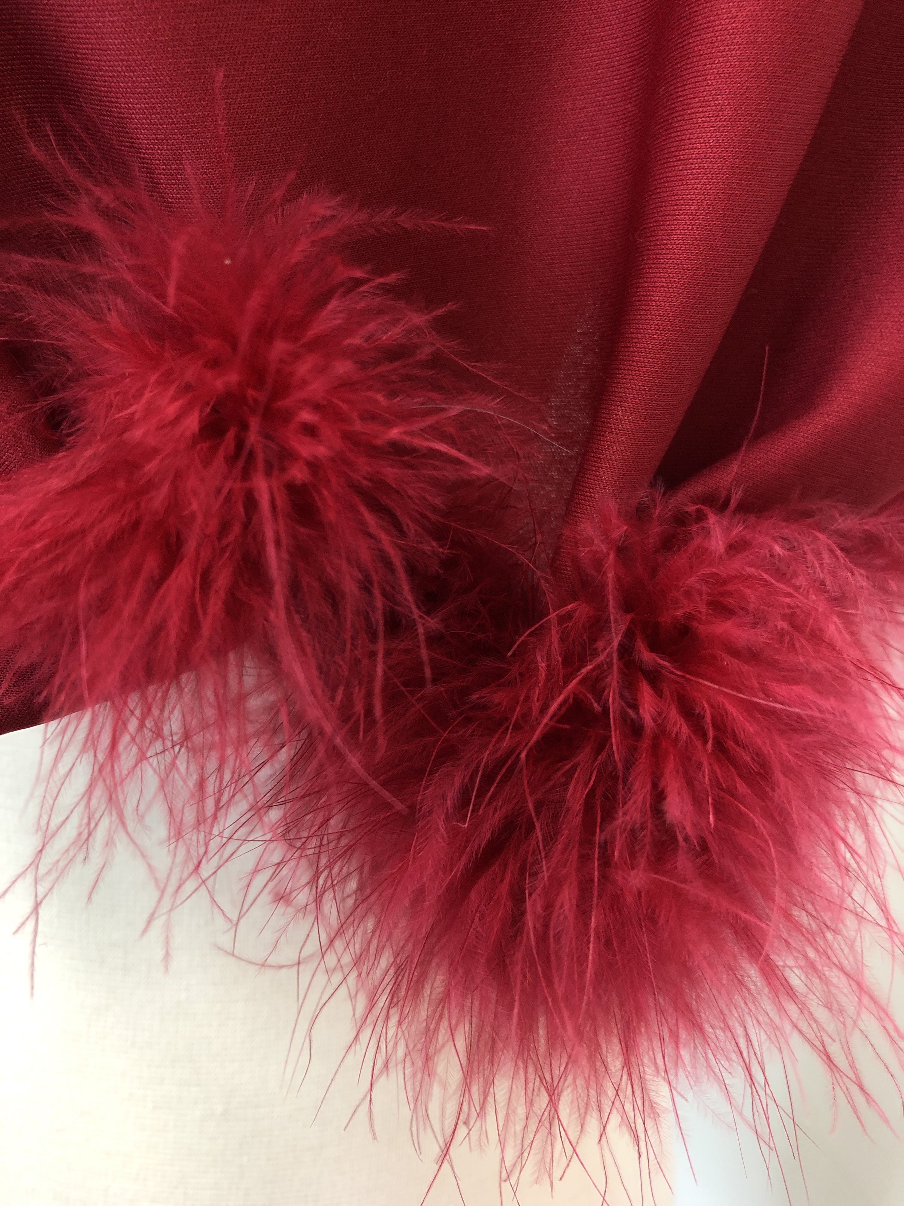Vintage Red Marabou Bolero Cape | Shop THRILLING