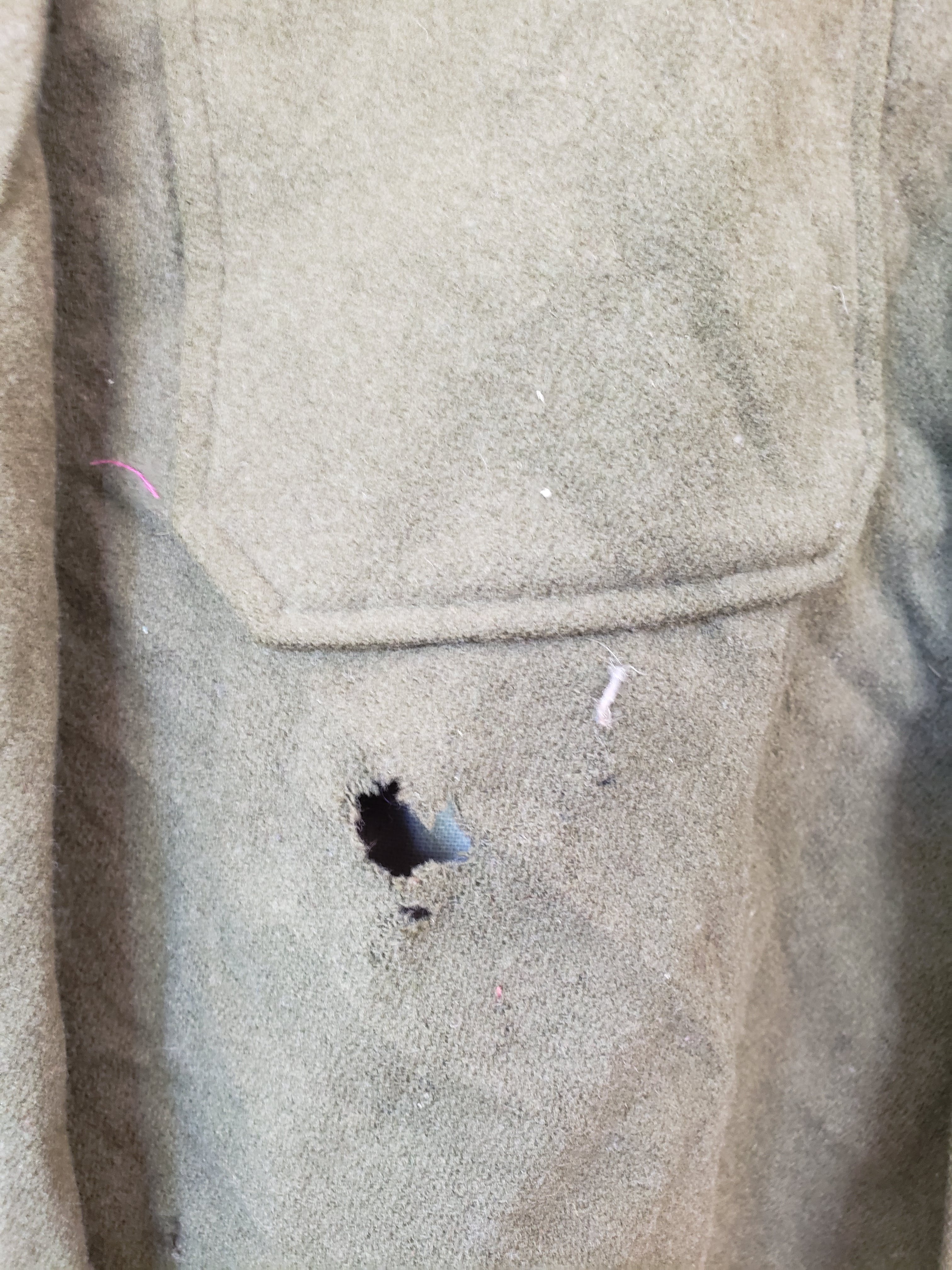 Vintage Distressed Thick Green Army Style Jacket | Shop THRILLING