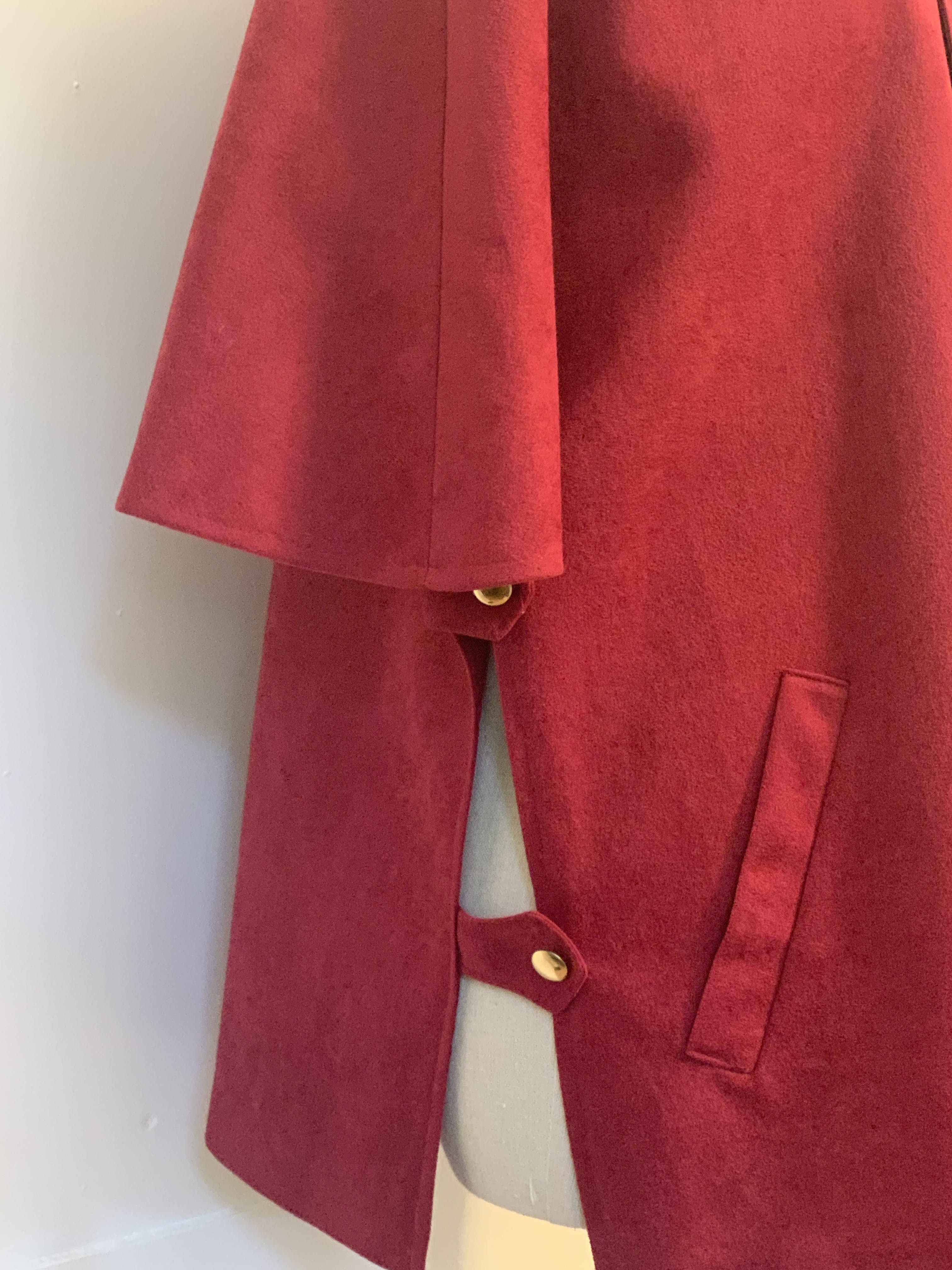 Vintage 80's Deep Red Bat Wing Jacket by MJ Seattle | Shop THRILLING