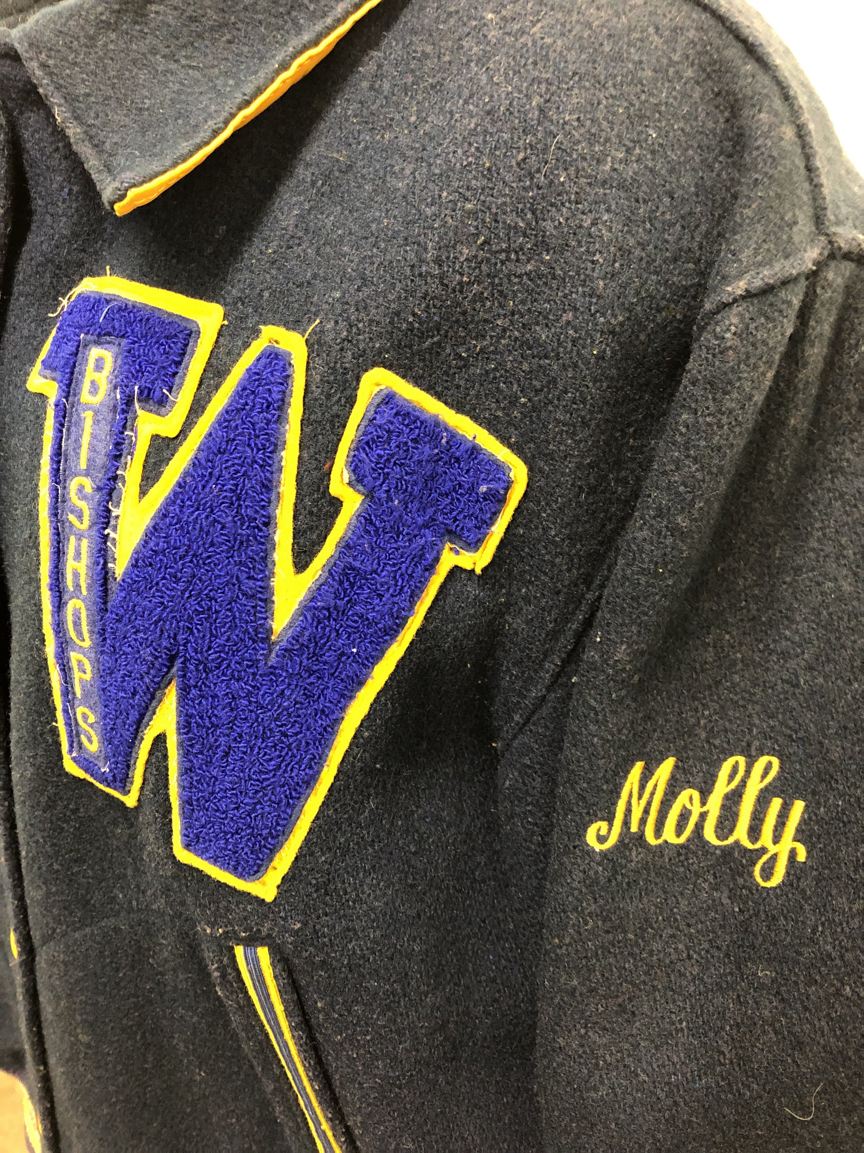 Vintage Navy Varsity Jacket | Shop THRILLING