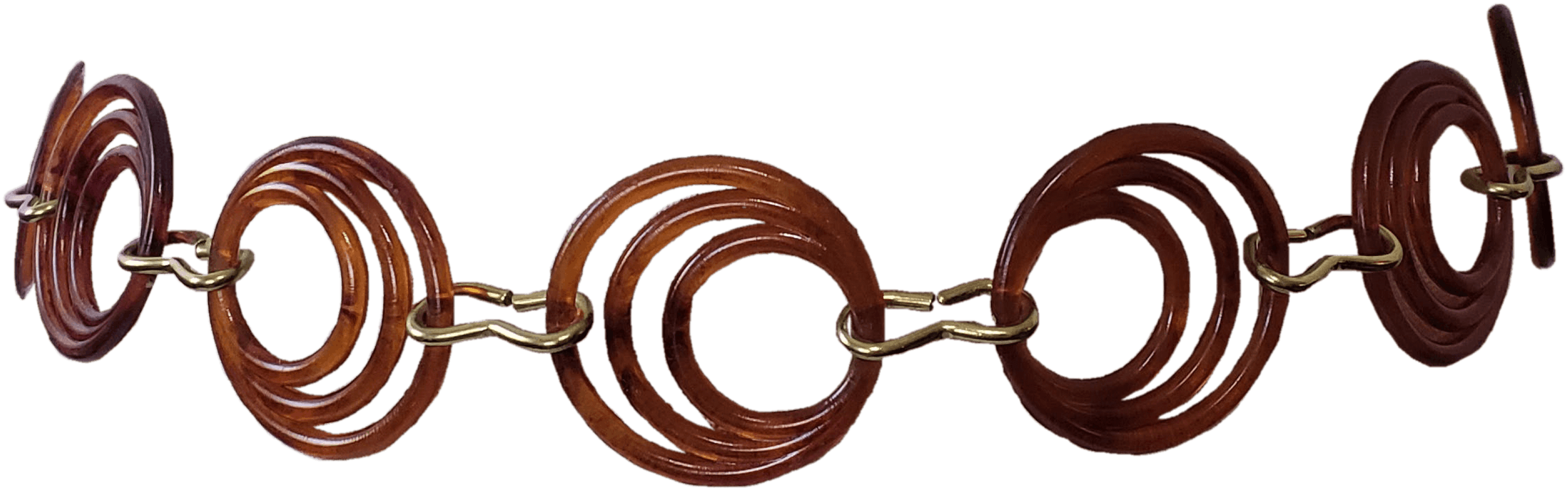 Vintage Amber Colored Ring Link Belt | Shop THRILLING