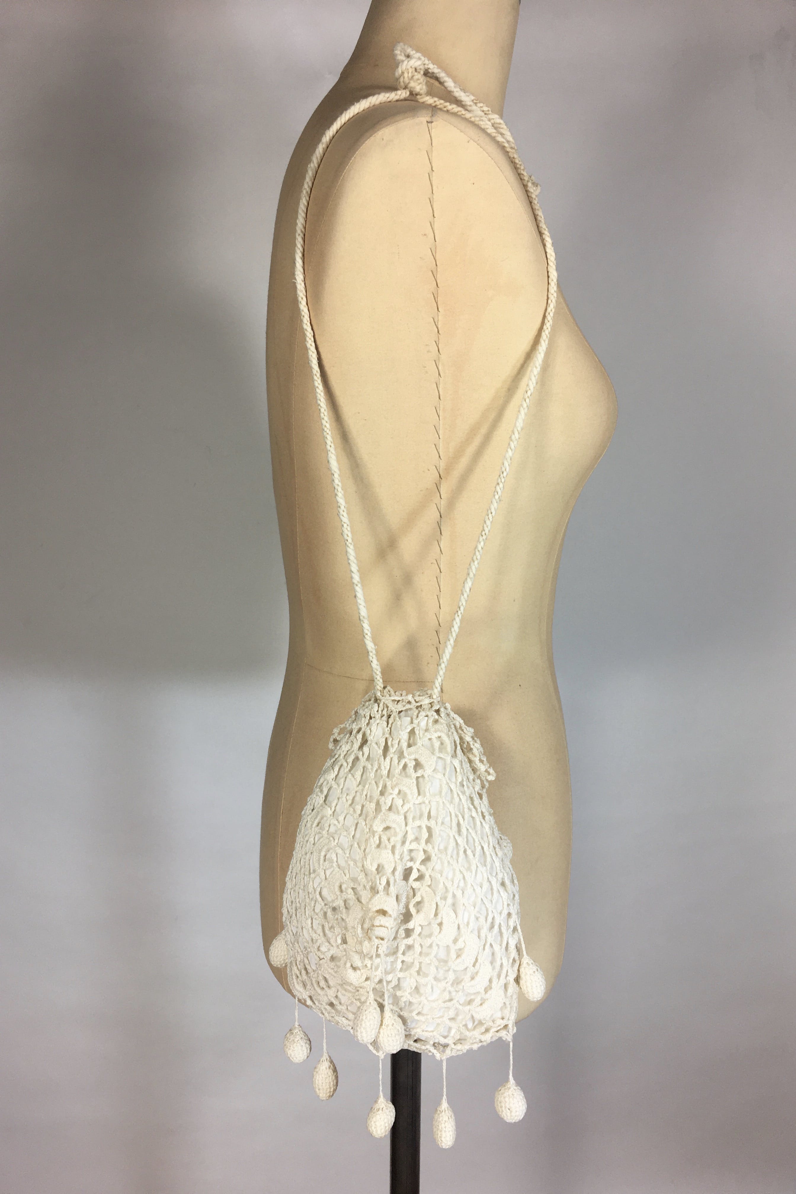 Vintage Antique Edwardian Handmade Crochet Reticule-Style Purse by ...