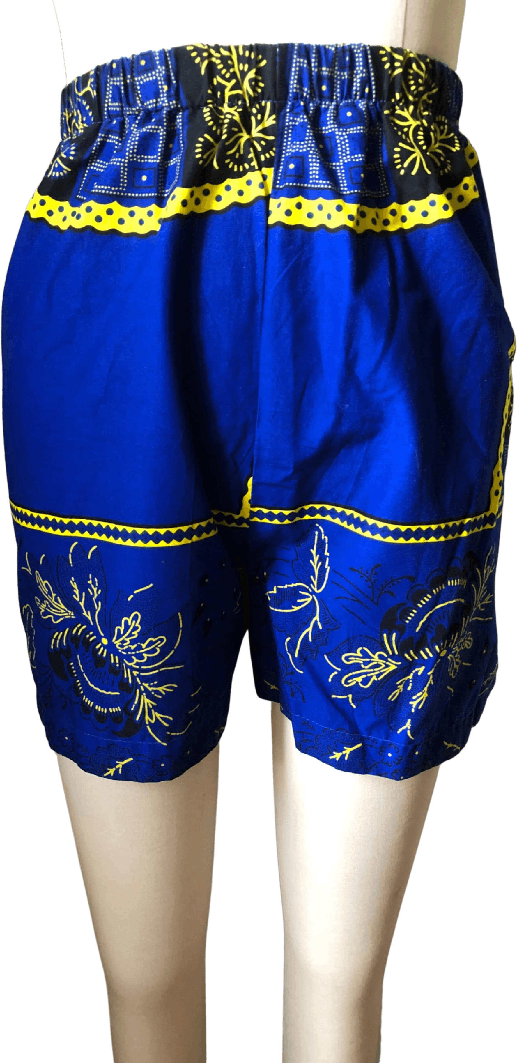 Vintage 90's Blue and Yellow Bandana Shorts | Shop THRILLING
