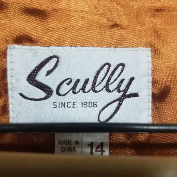 Vintage 70s Scully Western Camel Tan Brown Suede Leather Button Vest b ...