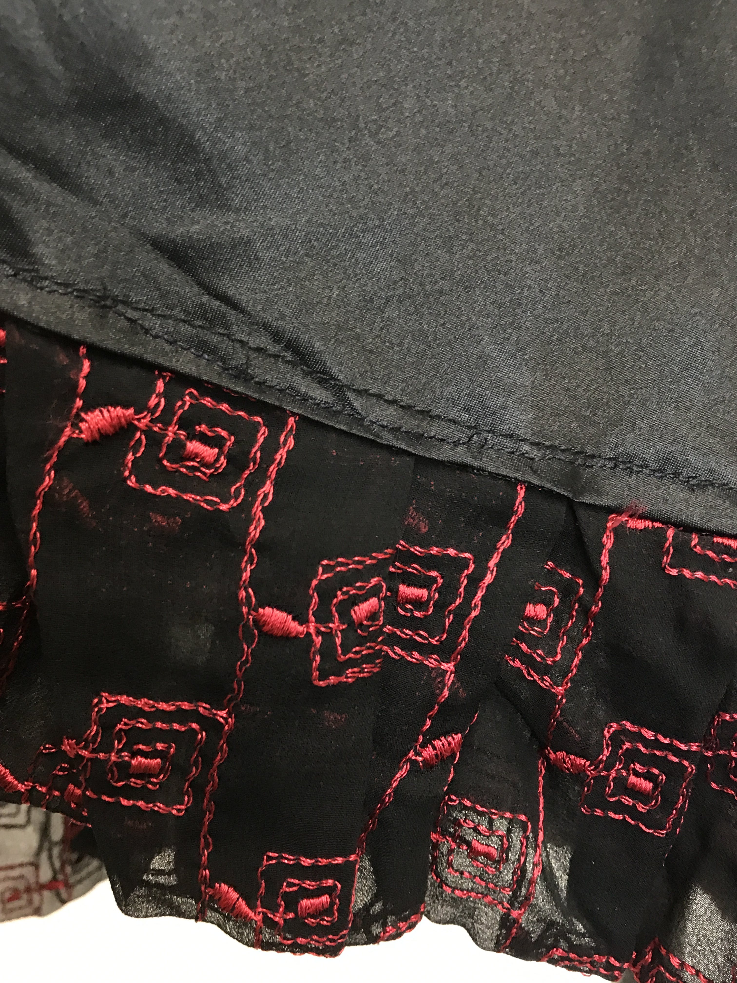 Vintage Black Half Slip with Embroidered Trim | Shop THRILLING