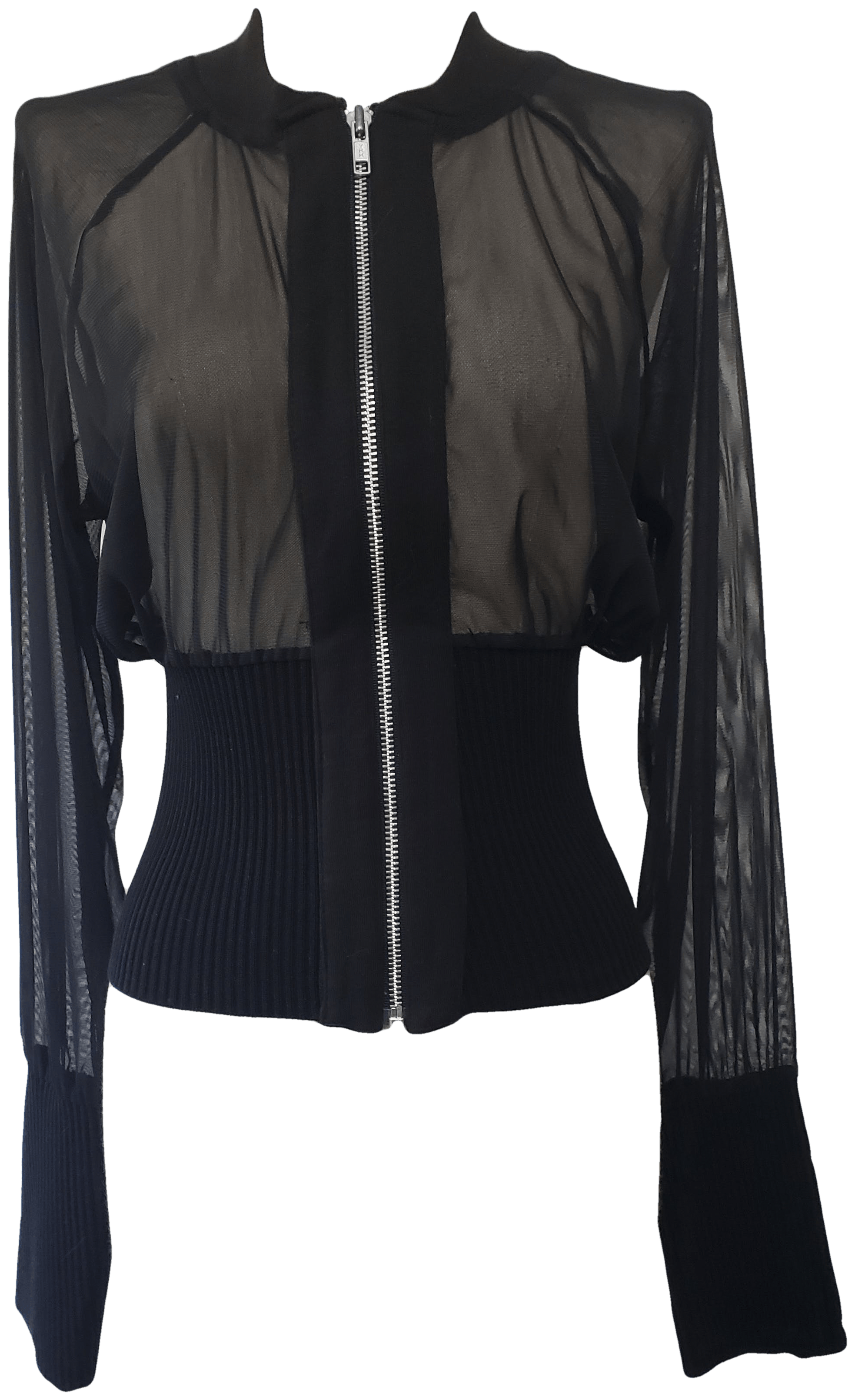 Vintage Black Mesh Zip Up Jacket by Lip Service | Shop THRILLING