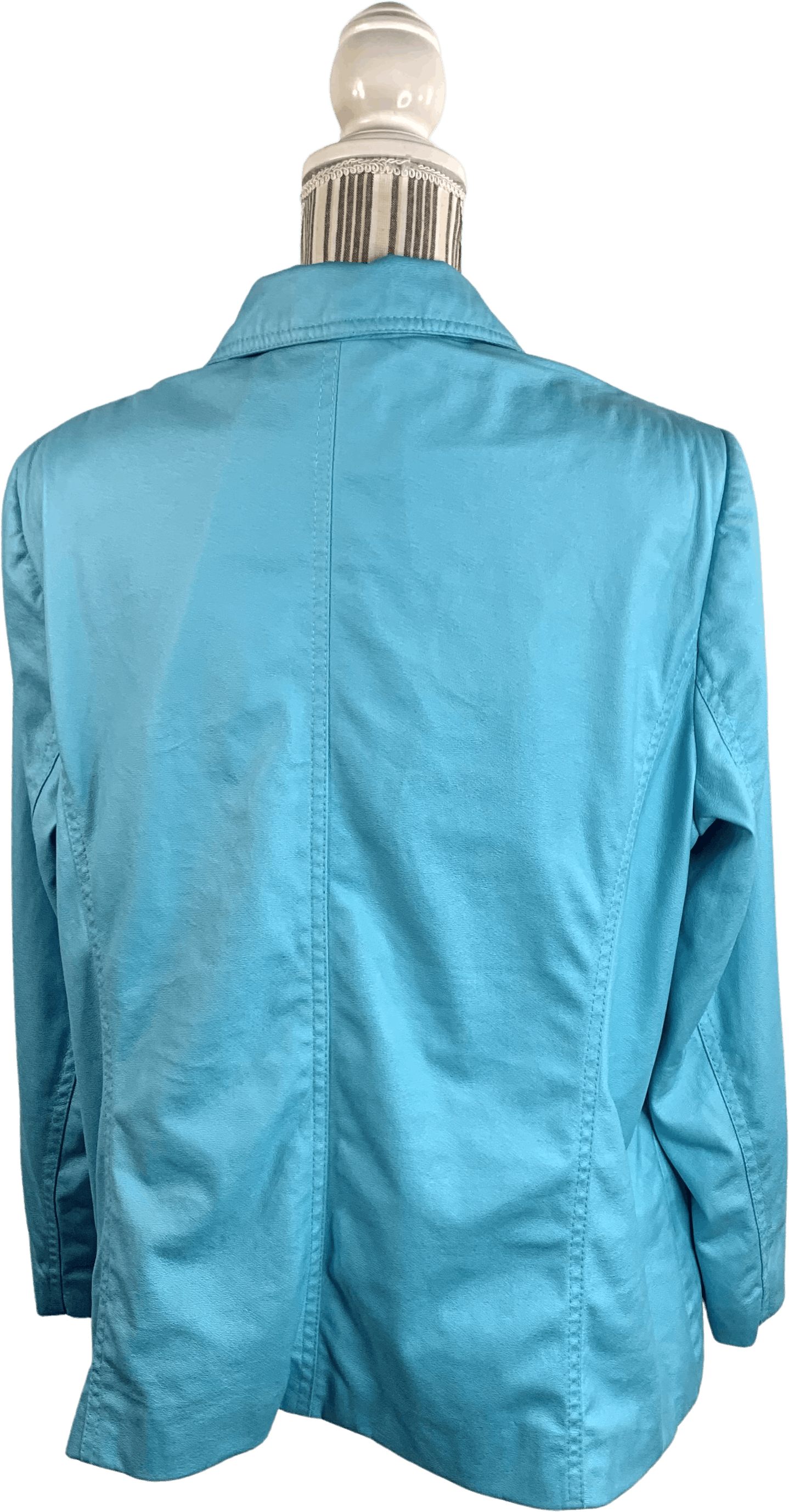 Vintage Blue Faux Leather Jacket by Tanjay | Shop THRILLING