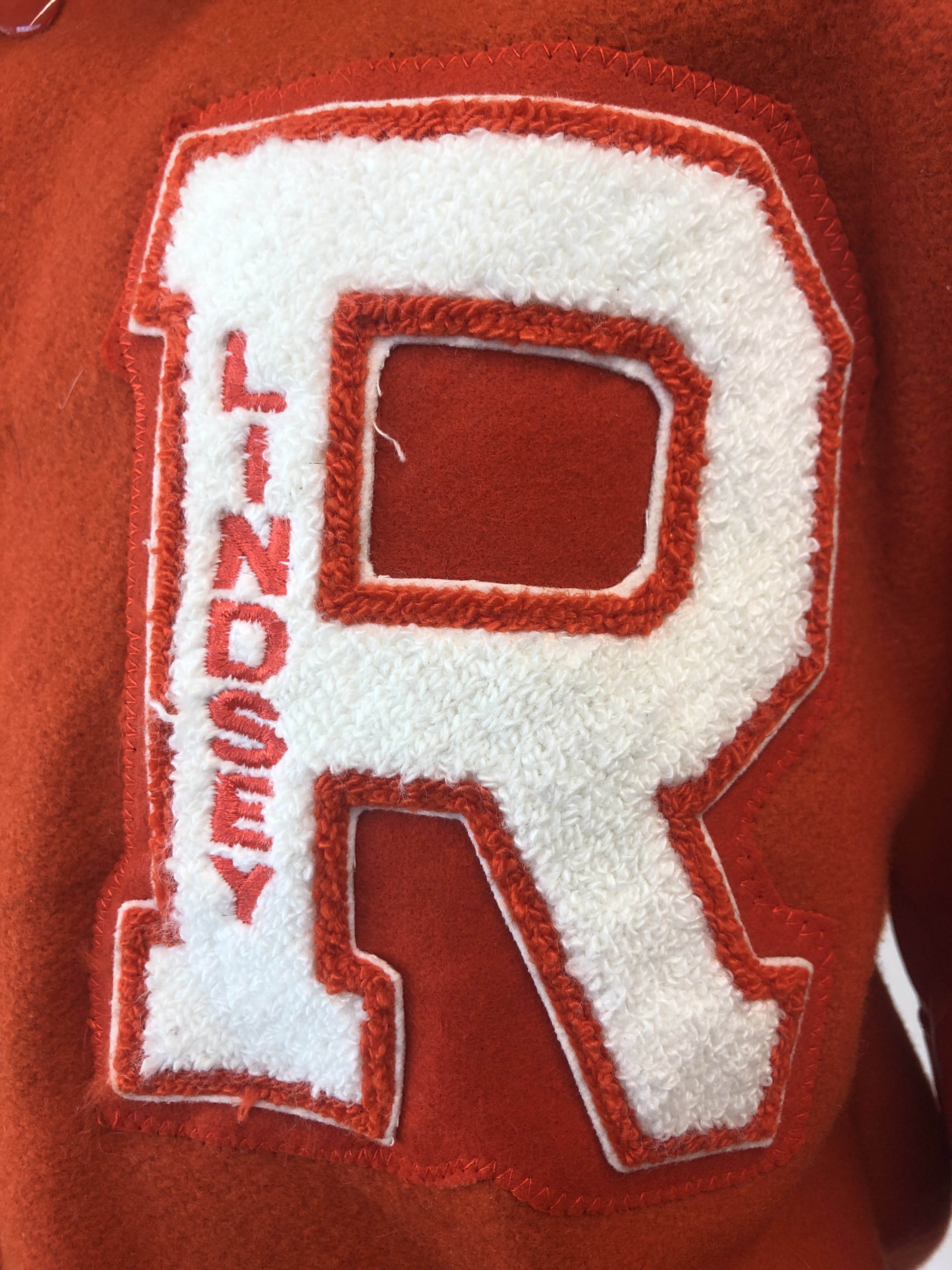 Vintage Bright Orange Letterman Jacket by Special Effects | Shop THRILLING