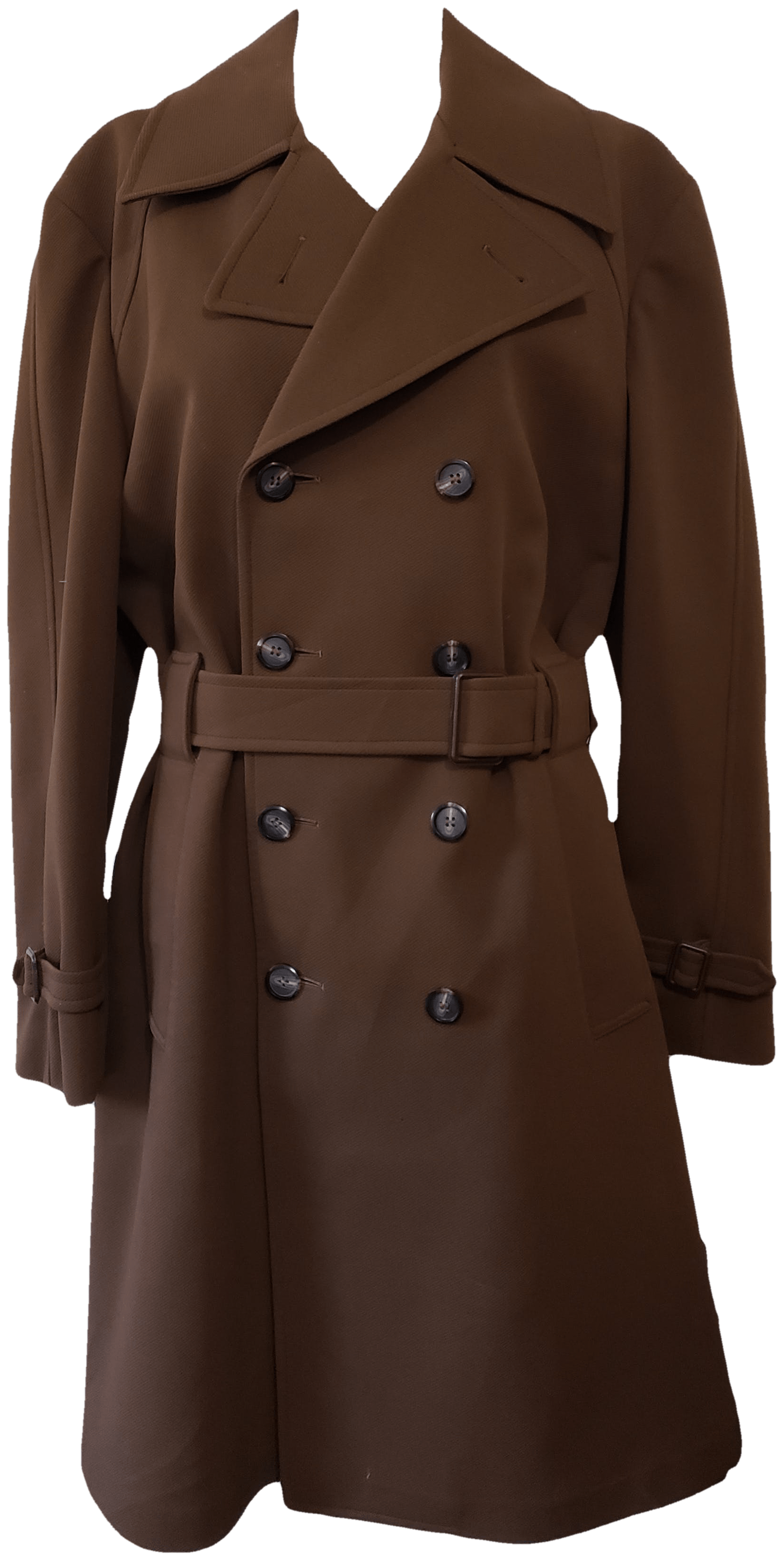 Vintage Brown Textured Double Breasted Trench Coat by London Fog | Shop ...