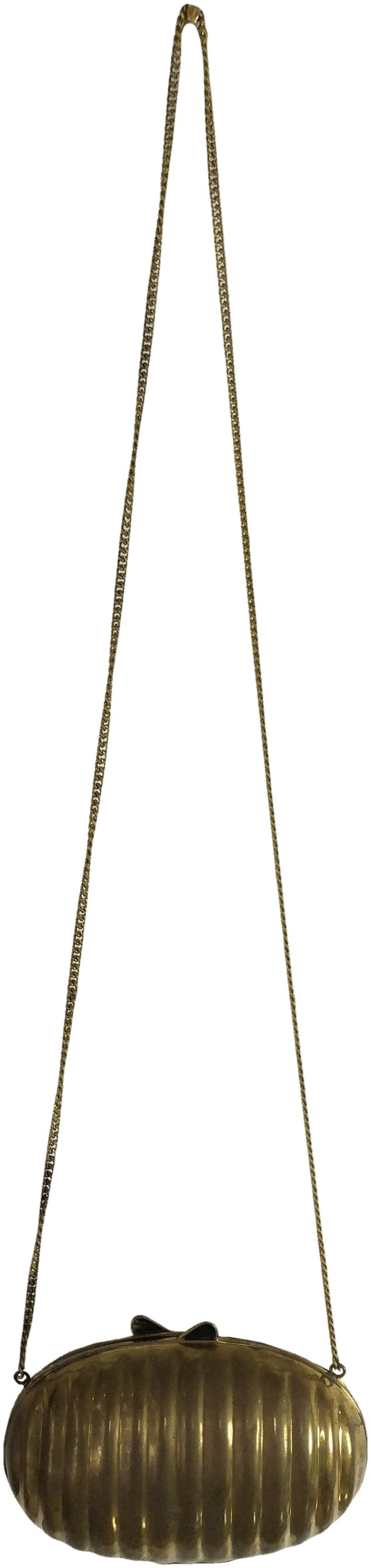 Vintage 70's Gold Shell Bag with Long Chain Strap | Shop THRILLING