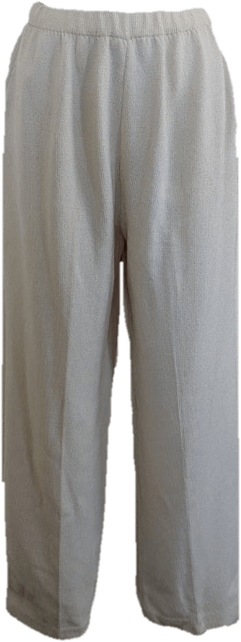 Vintage Cream Colored Knit Trousers with Pockets by St. John | Shop ...