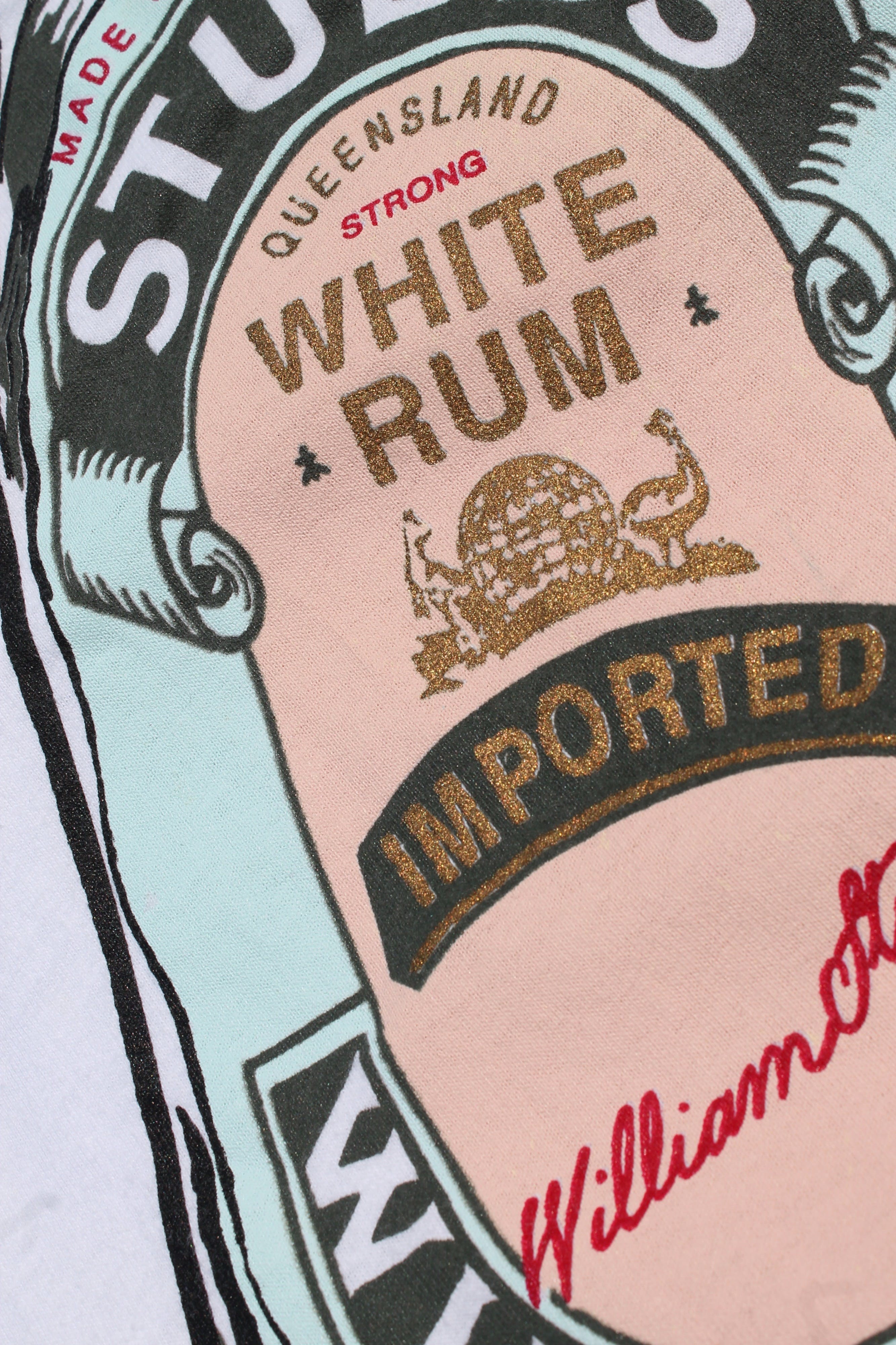 Vintage 90’s White Stubbs Rum Crewneck T-Shirt | Shop THRILLING