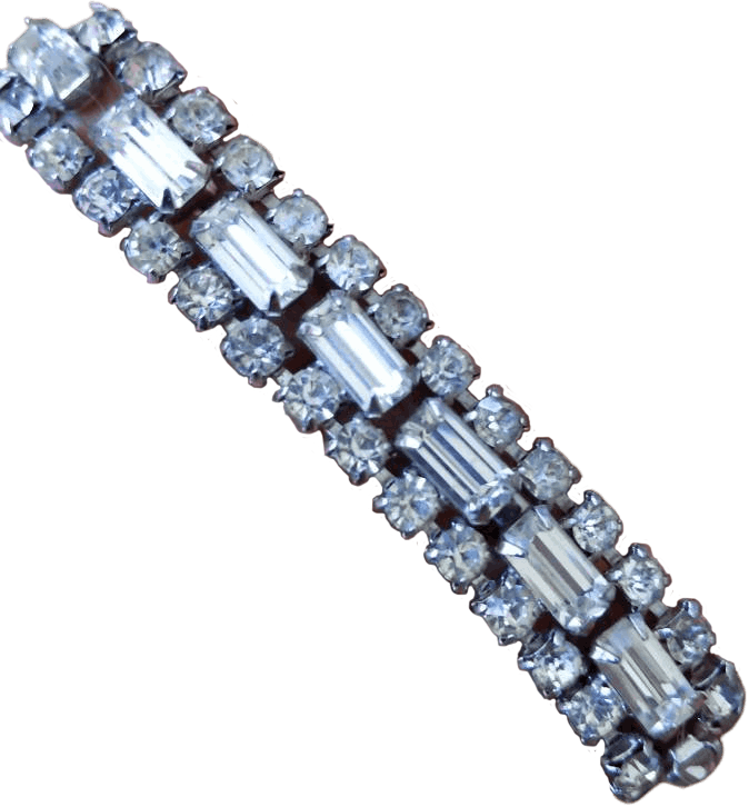 Vintage 50's Geometric Rhinestone Bracelet | Shop THRILLING