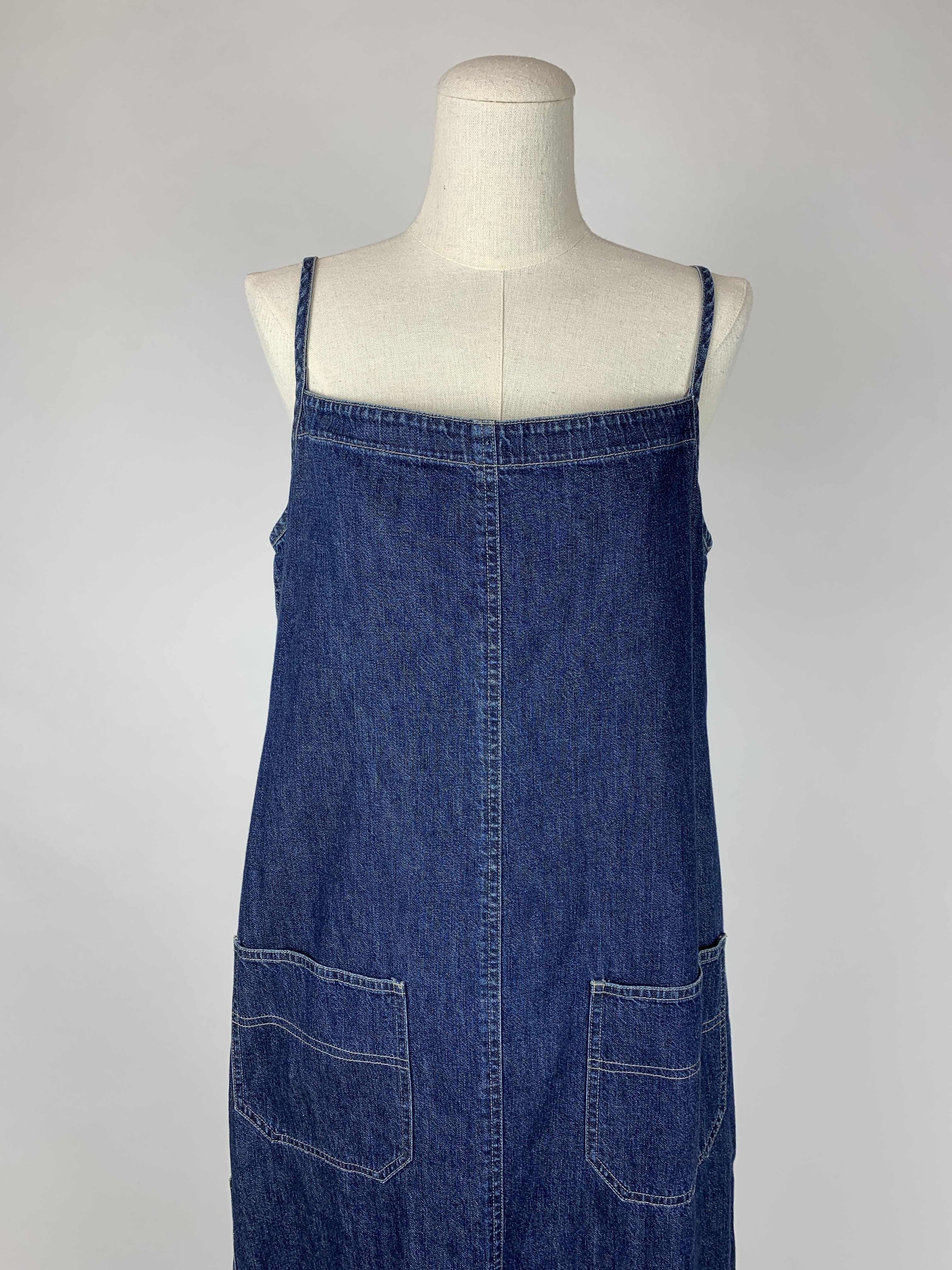 Vintage Denim Spaghetti Strap Maxi Dress | Shop THRILLING