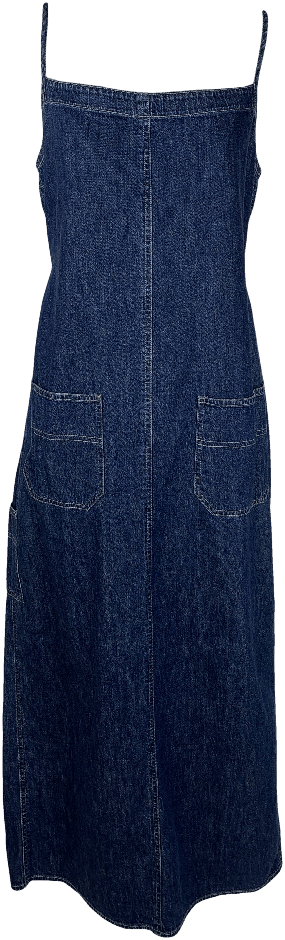 Vintage Denim Spaghetti Strap Maxi Dress | Shop THRILLING