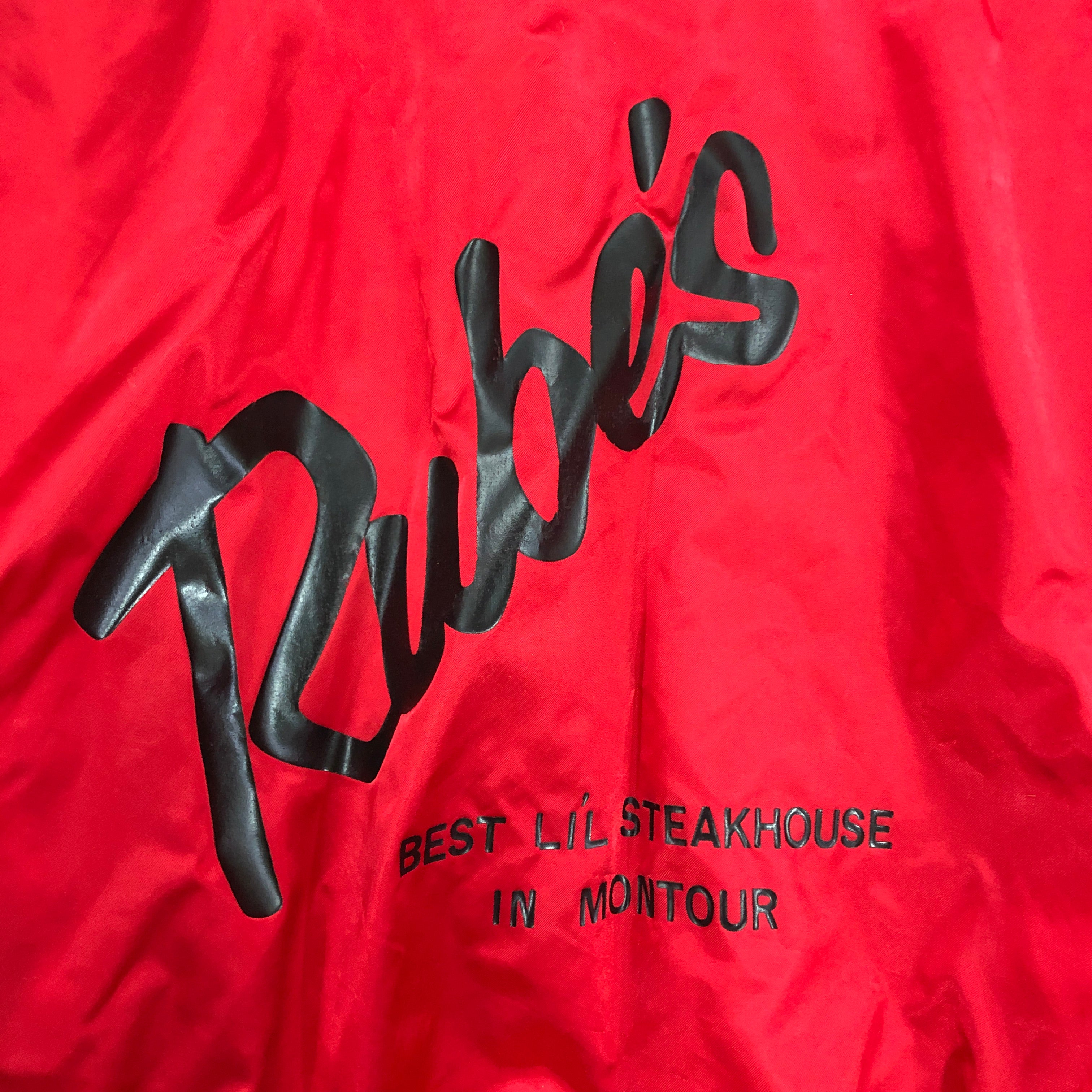 Vintage 80s Rubes Steakhouse Iowa Nylon Satin Jacket By Delongs | Shop ...