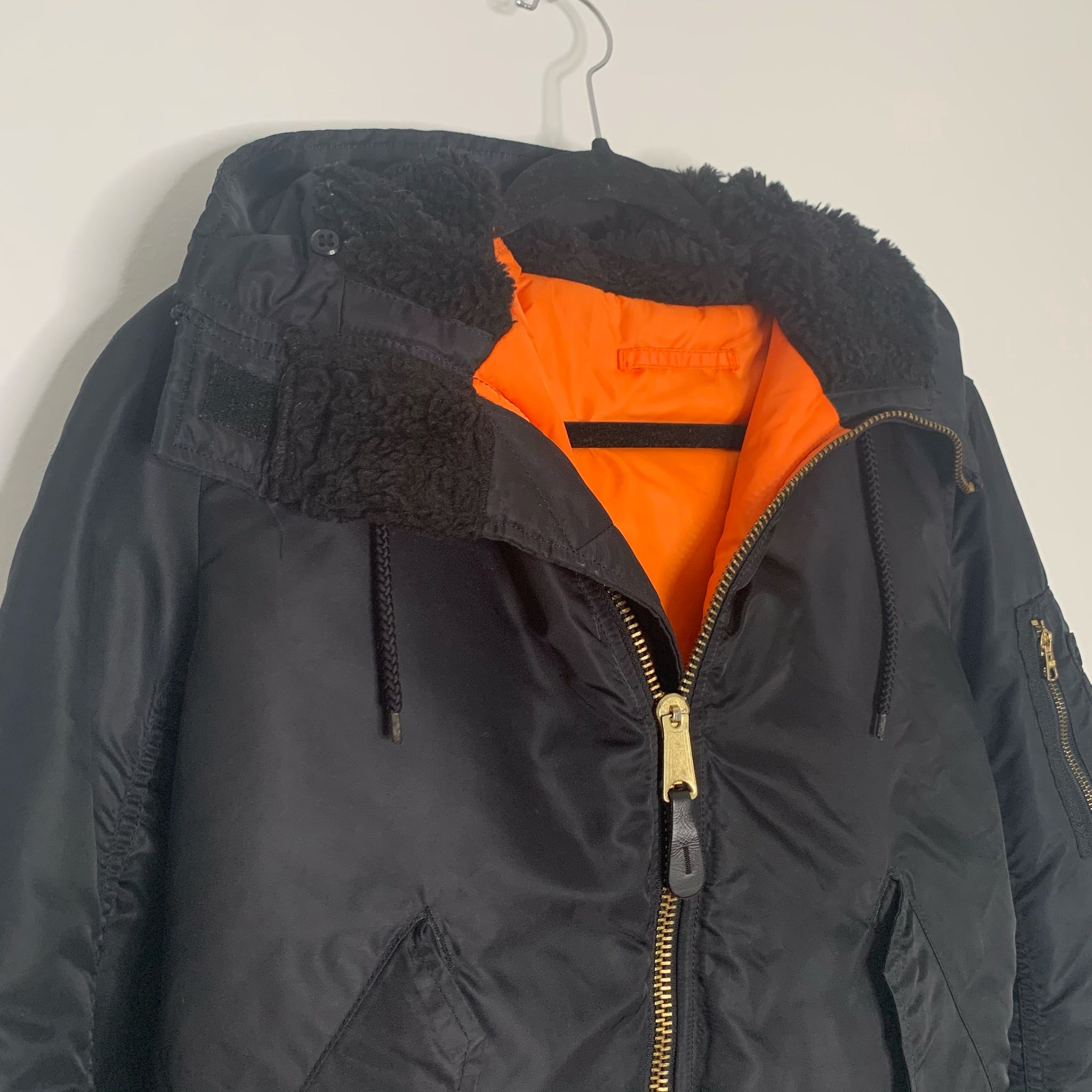 Vintage Extra Small Black Bomber Jacket with Hood | Shop THRILLING