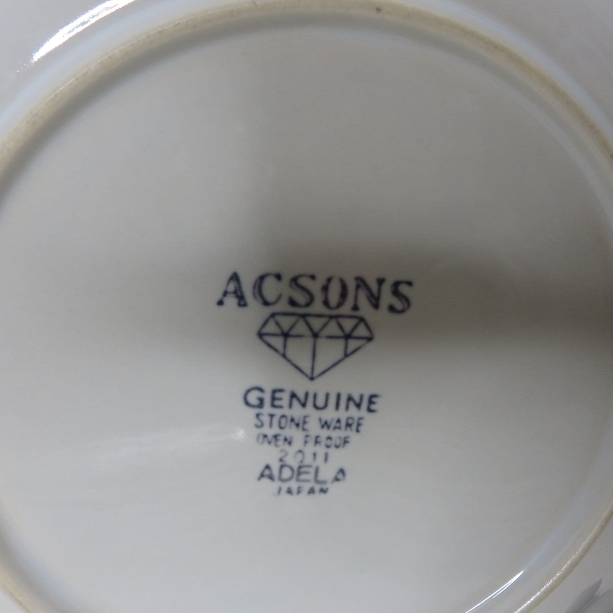 Lot of 4 Vintage 70s Acsons Adela Floral 7. 5" Stoneware Bread Butter ...