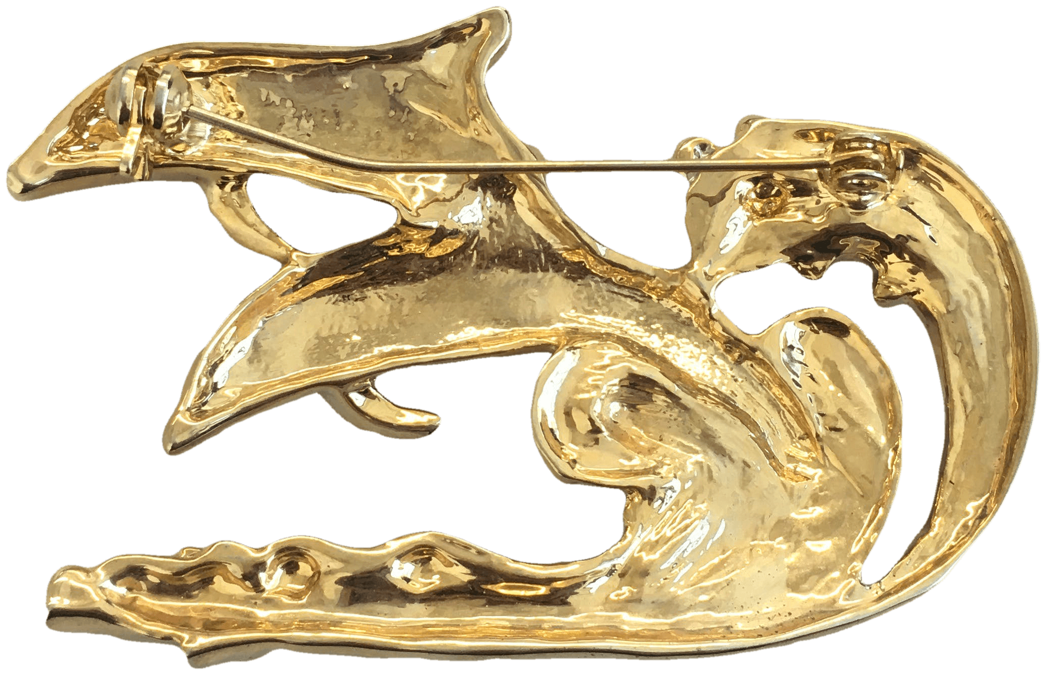 Vintage Gold and Silver Dolphin Brooch | Shop THRILLING