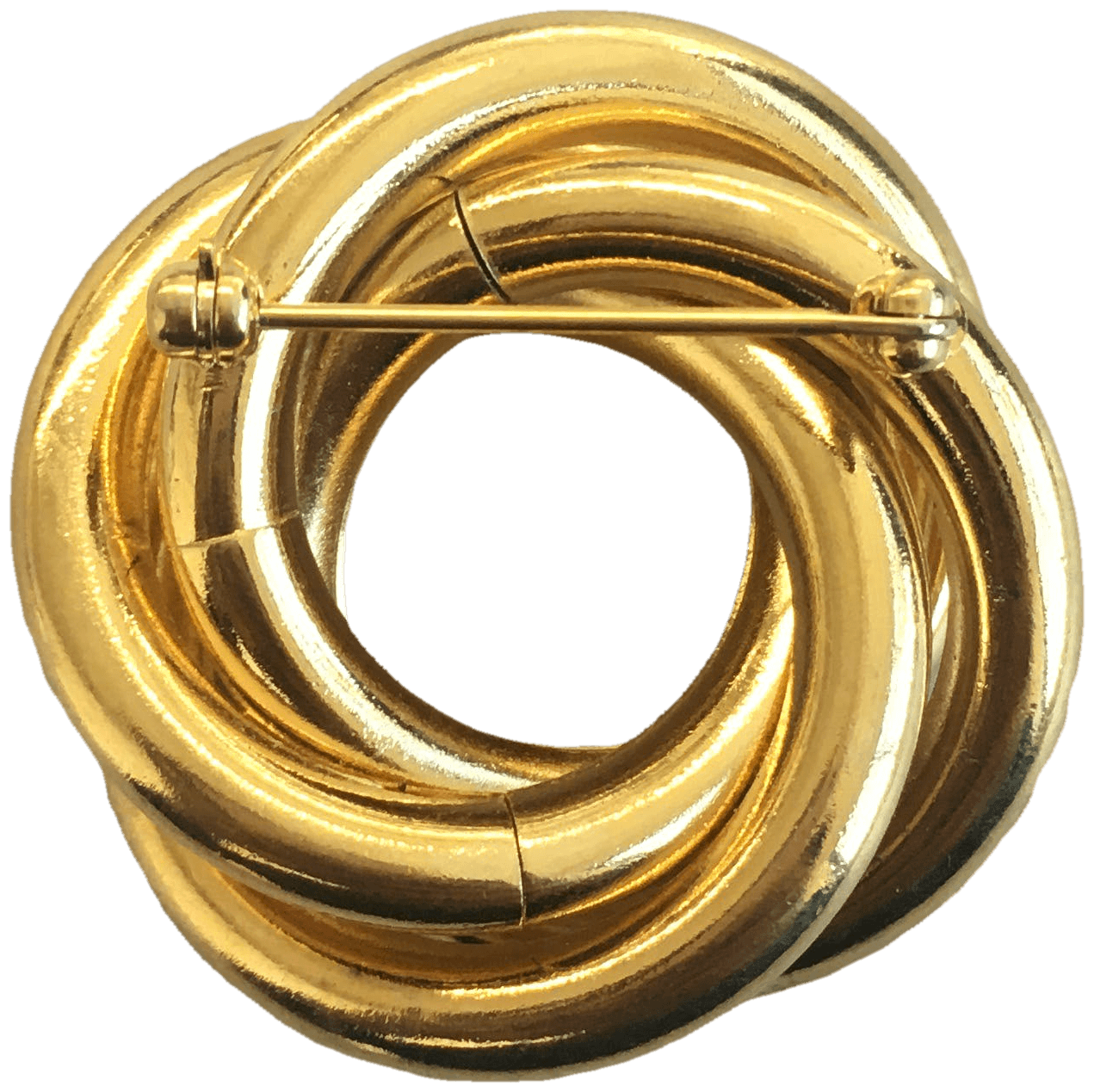 Vintage Gold Banded Circle Brooch | Shop THRILLING