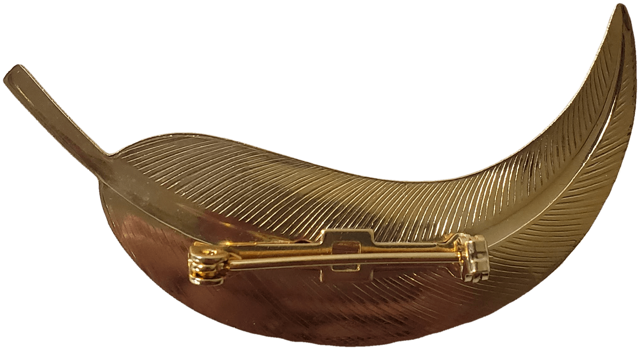 Vintage Gold Leaf Pin with Green Stone | Shop THRILLING