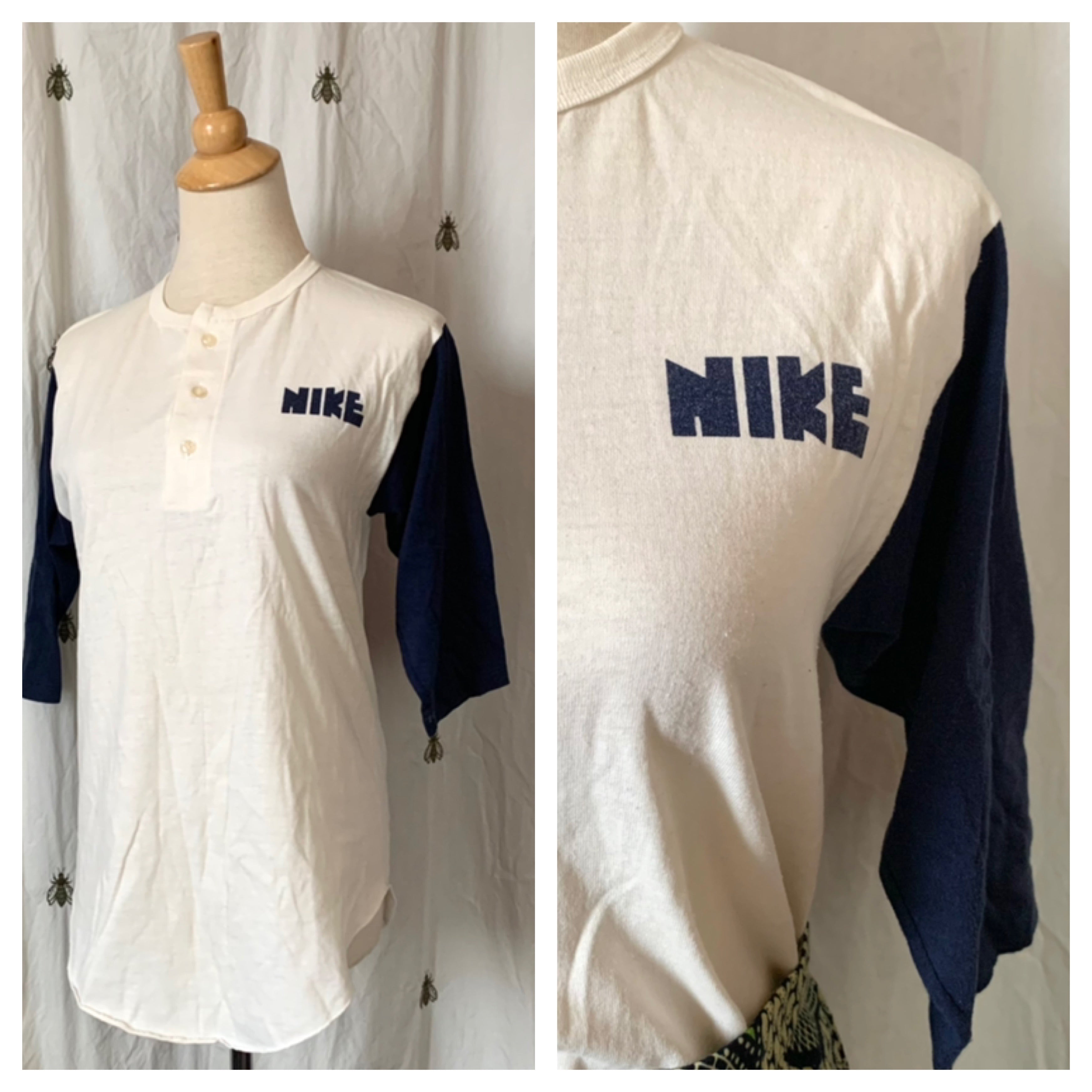 Vintage 70s Nike Sportswear Authentic T-shirt Block Logo By Nike | Shop ...