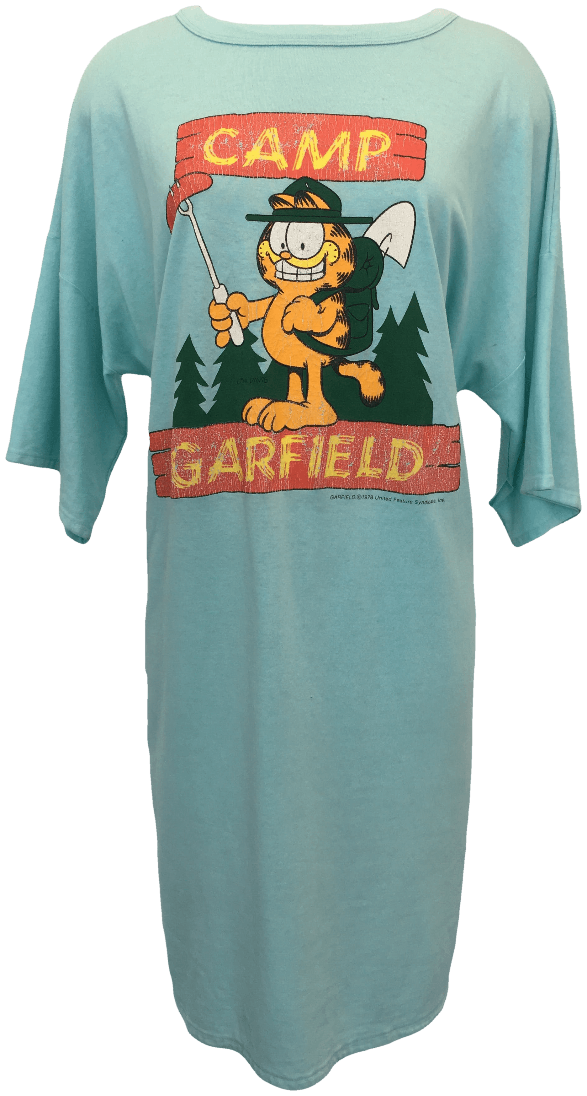 Vintage Camp Garfield T-Shirt Nightgown by Flirts | Shop THRILLING