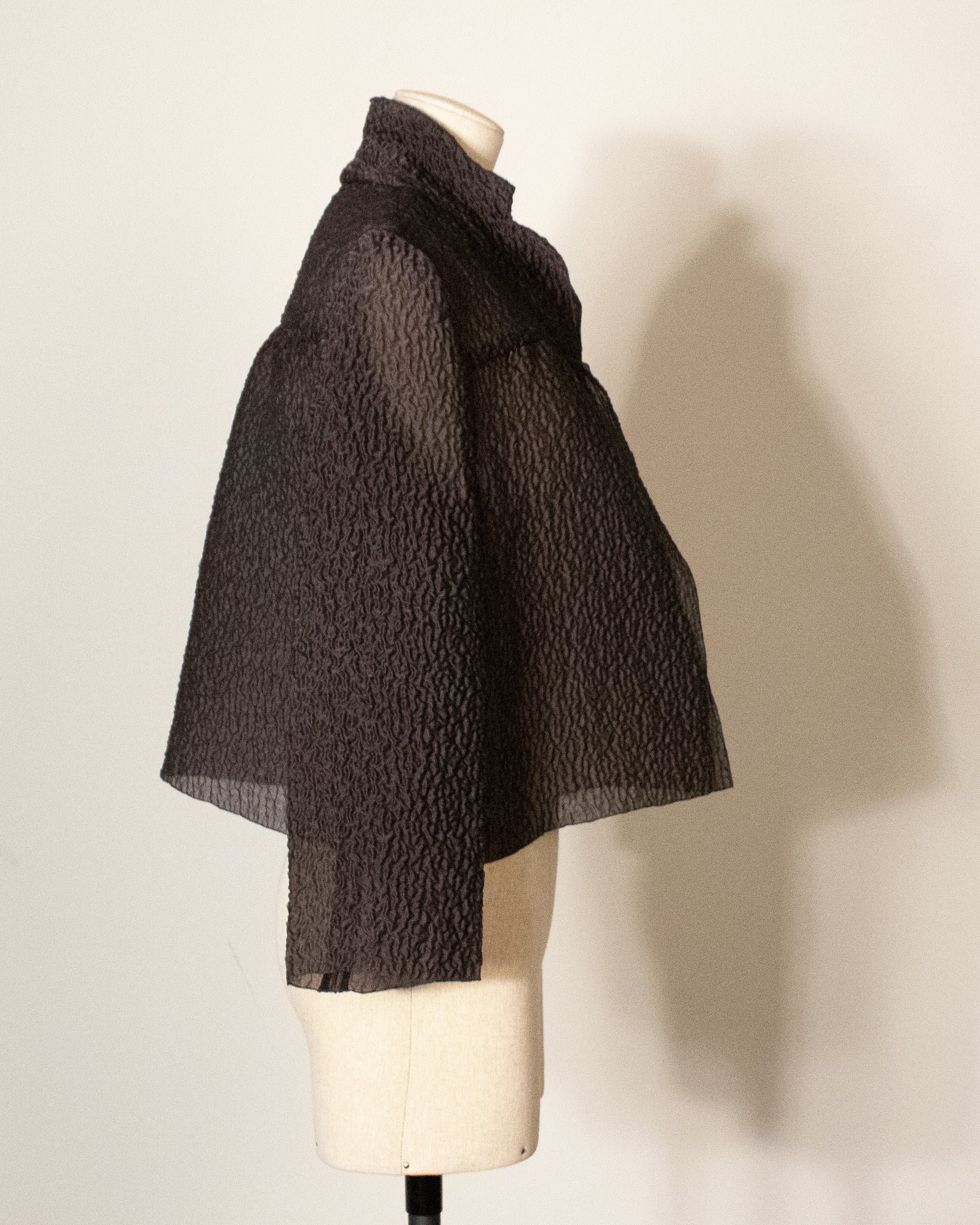 Vintage Grey Crinkled Jacket by Prada | Shop THRILLING