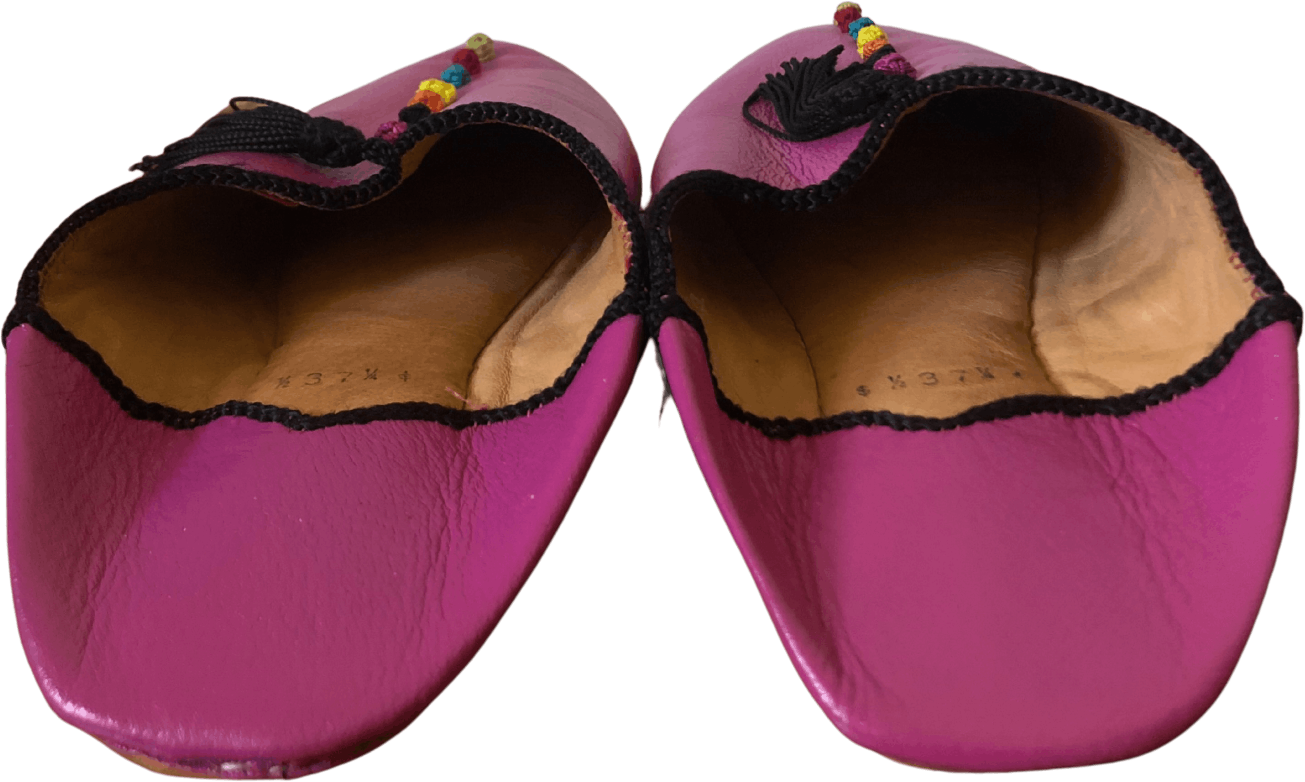 Vintage Handmade Moroccan Babouche Slippers by Moroccan Mules leather ...