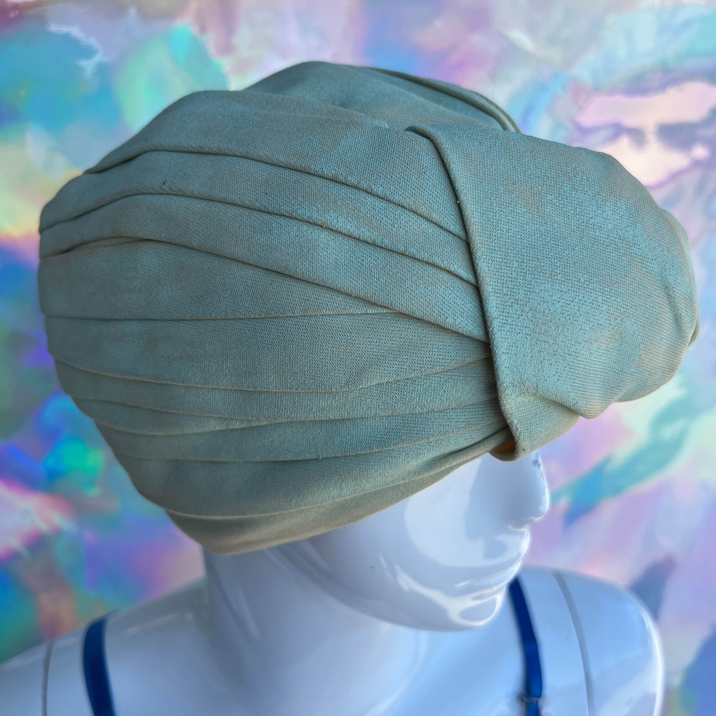 Vintage Pale Sage Green Old Hollywood Costume Hat | Shop THRILLING