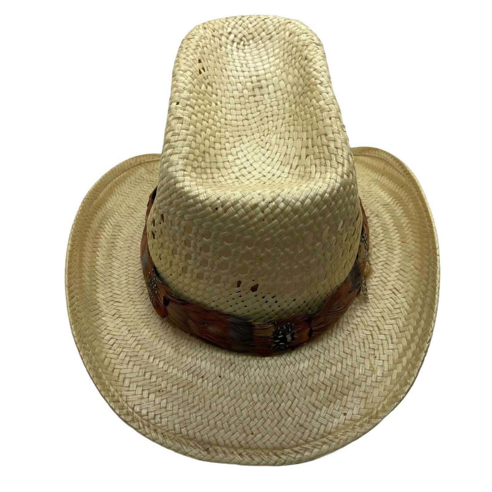 Vintage Bailey U Roll It Men's Straw Cowboy Hat Size 7 3/8 by Bailey U ...