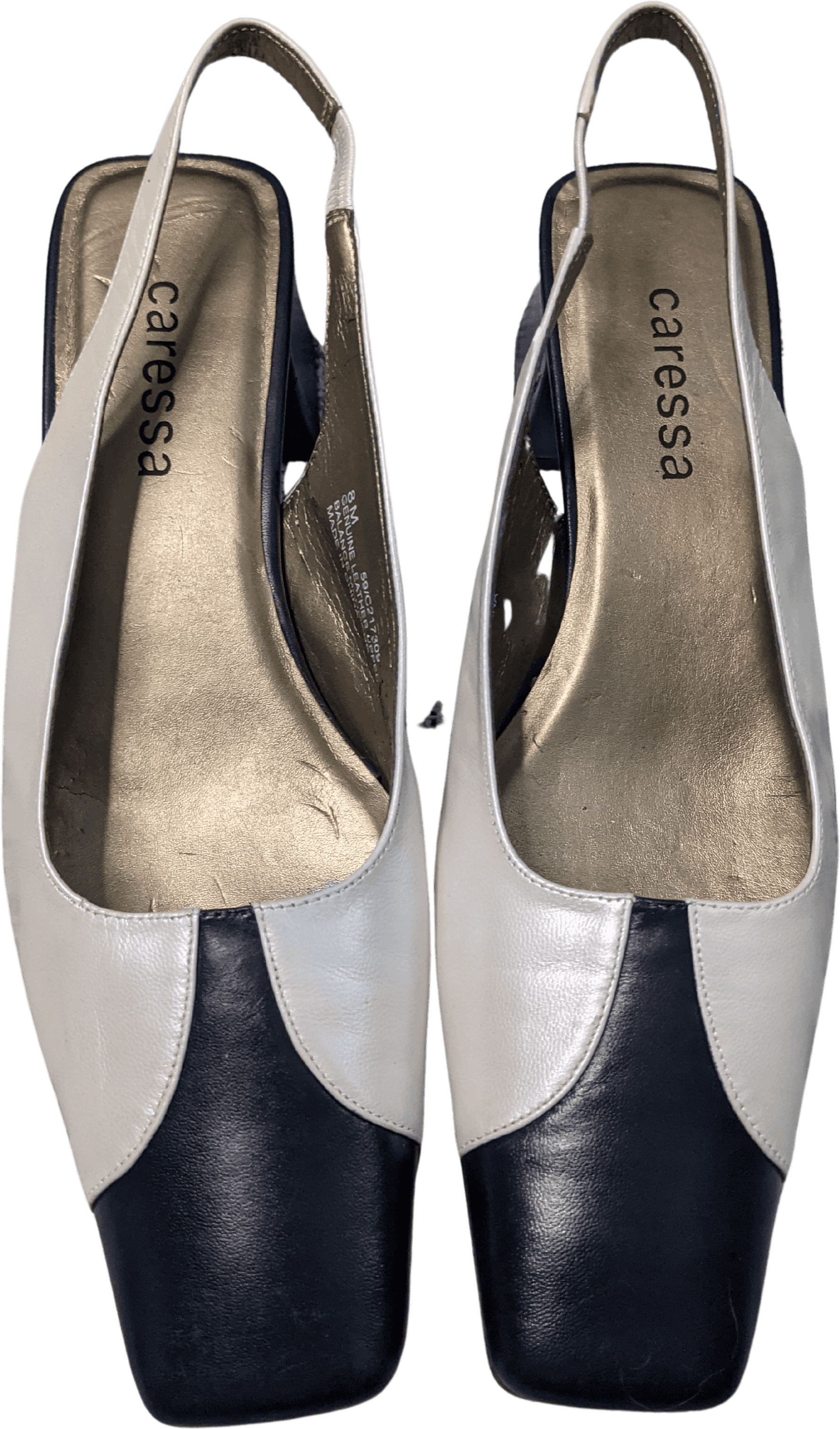 Vintage Caressa Square Toe Sling Back Heel by Caressa | Shop THRILLING