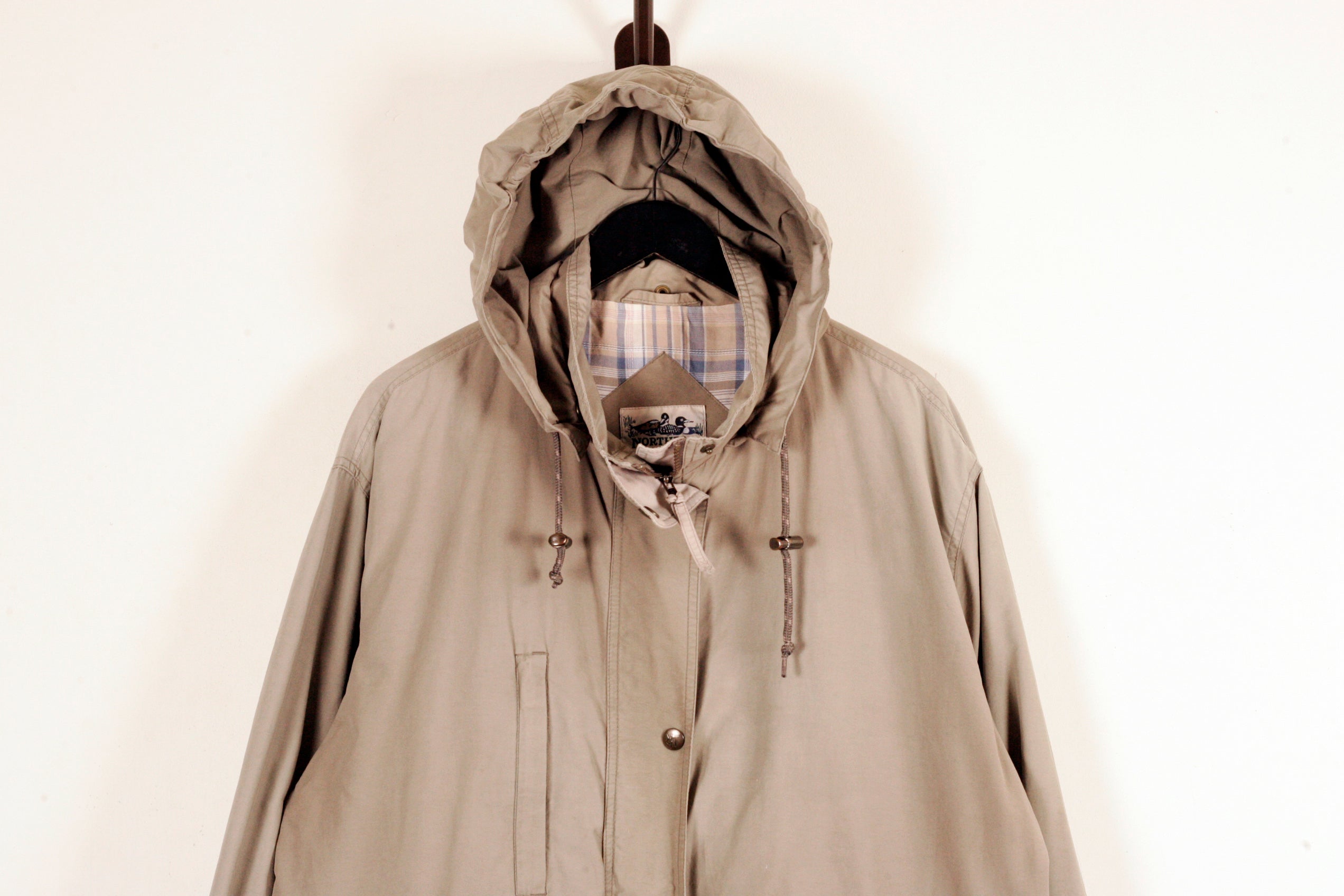 Vintage 80s/90s Parka Trench Detach Hood Field Work Jacket by Northern ...