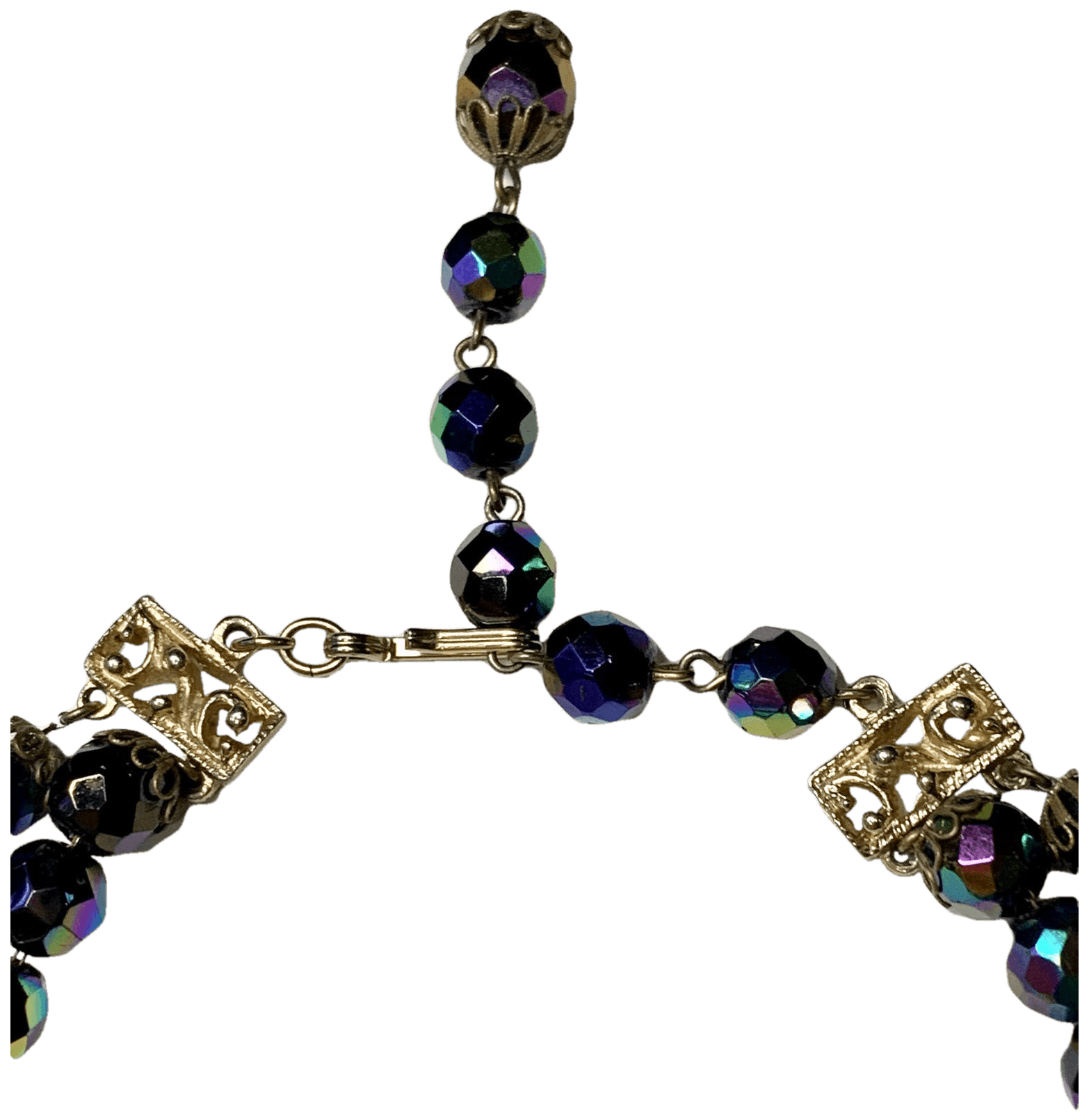 Vintage Hobe Iridescent Beaded Necklace | Shop THRILLING