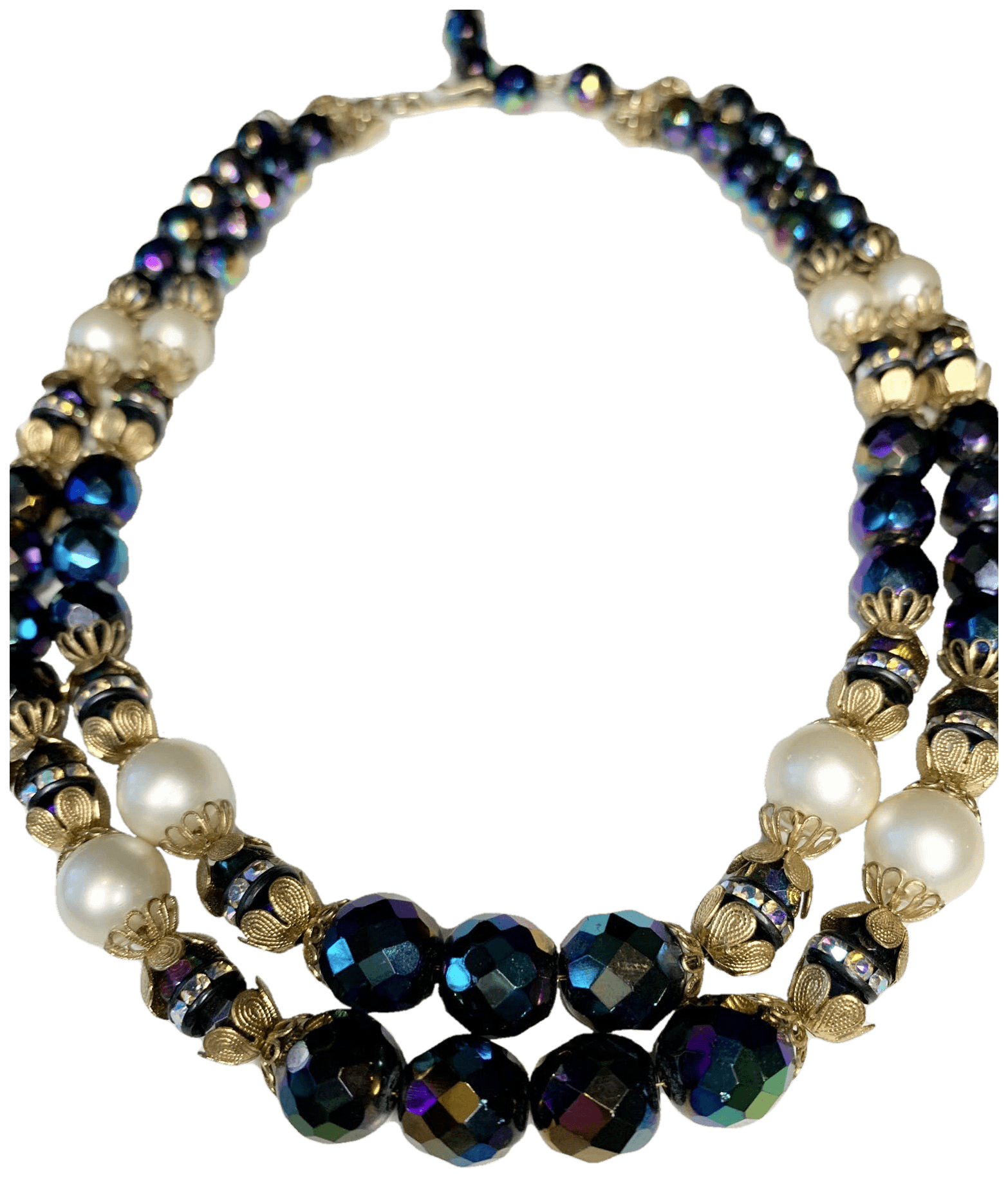 Vintage Hobe Iridescent Beaded Necklace | Shop THRILLING