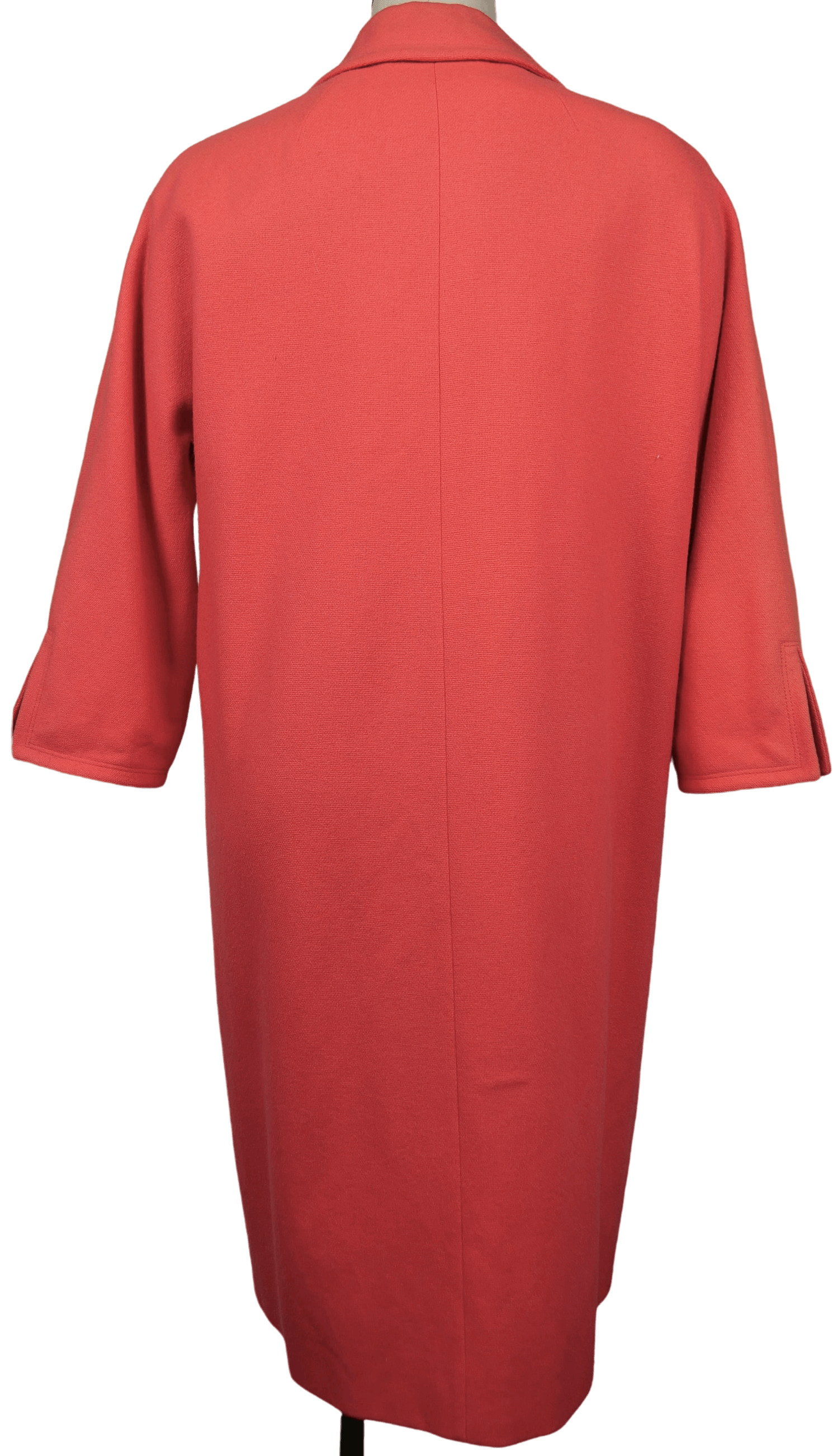 Vintage 60’s 60s Mod Coral Wool Midi Coat By Travelaire, Millispun by D ...